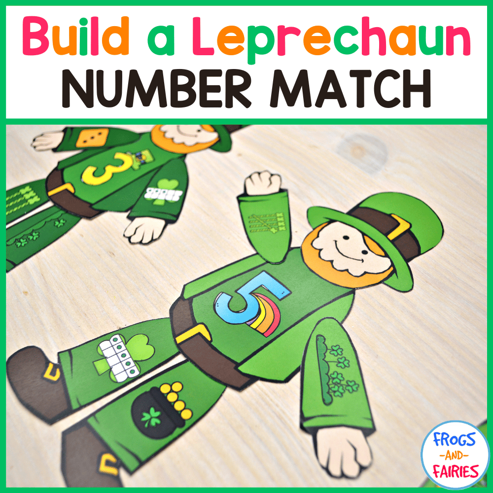 St. Patrick’s Day Build-a-Leprechaun Number Match – A Fun and Festive ...