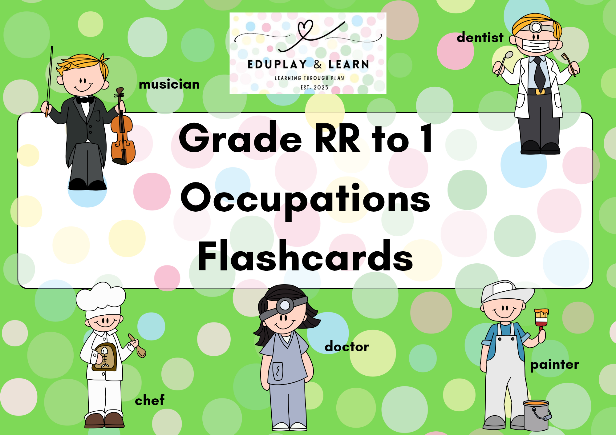 Occupations PDF File Flashcards/Posters - Payhip
