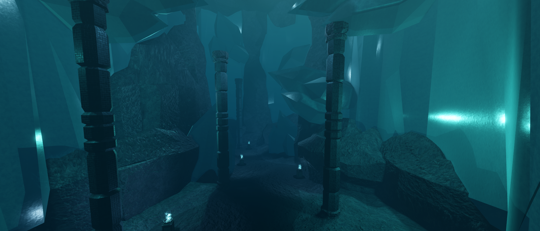 Roblox Frozen Ruins Underground Dungeon Segments