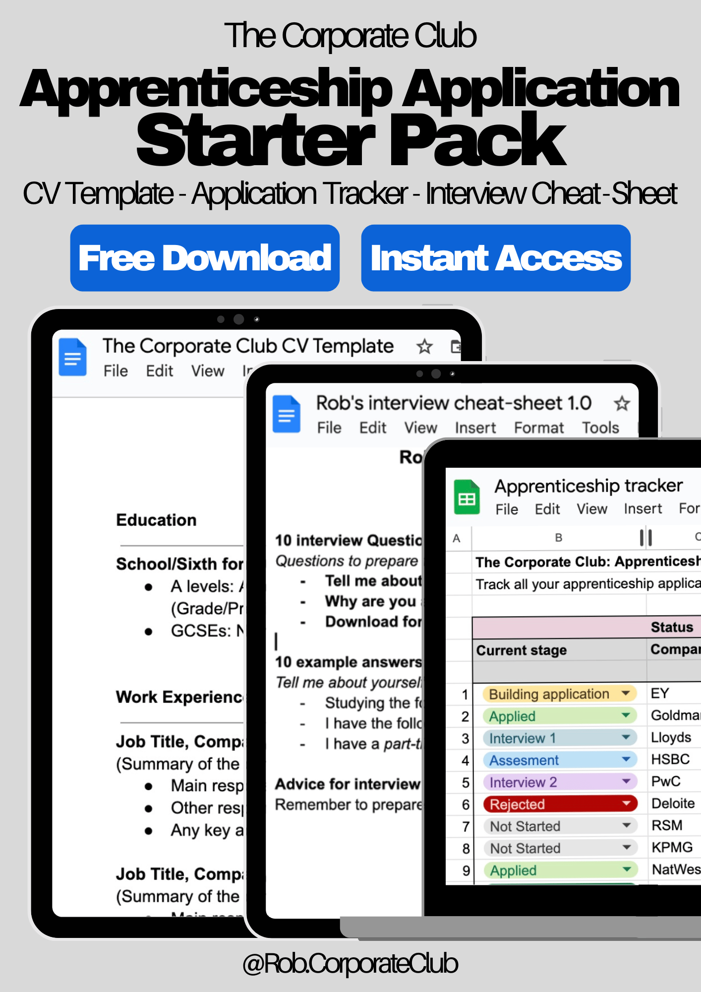 Apprenticeship Application Starter Pack