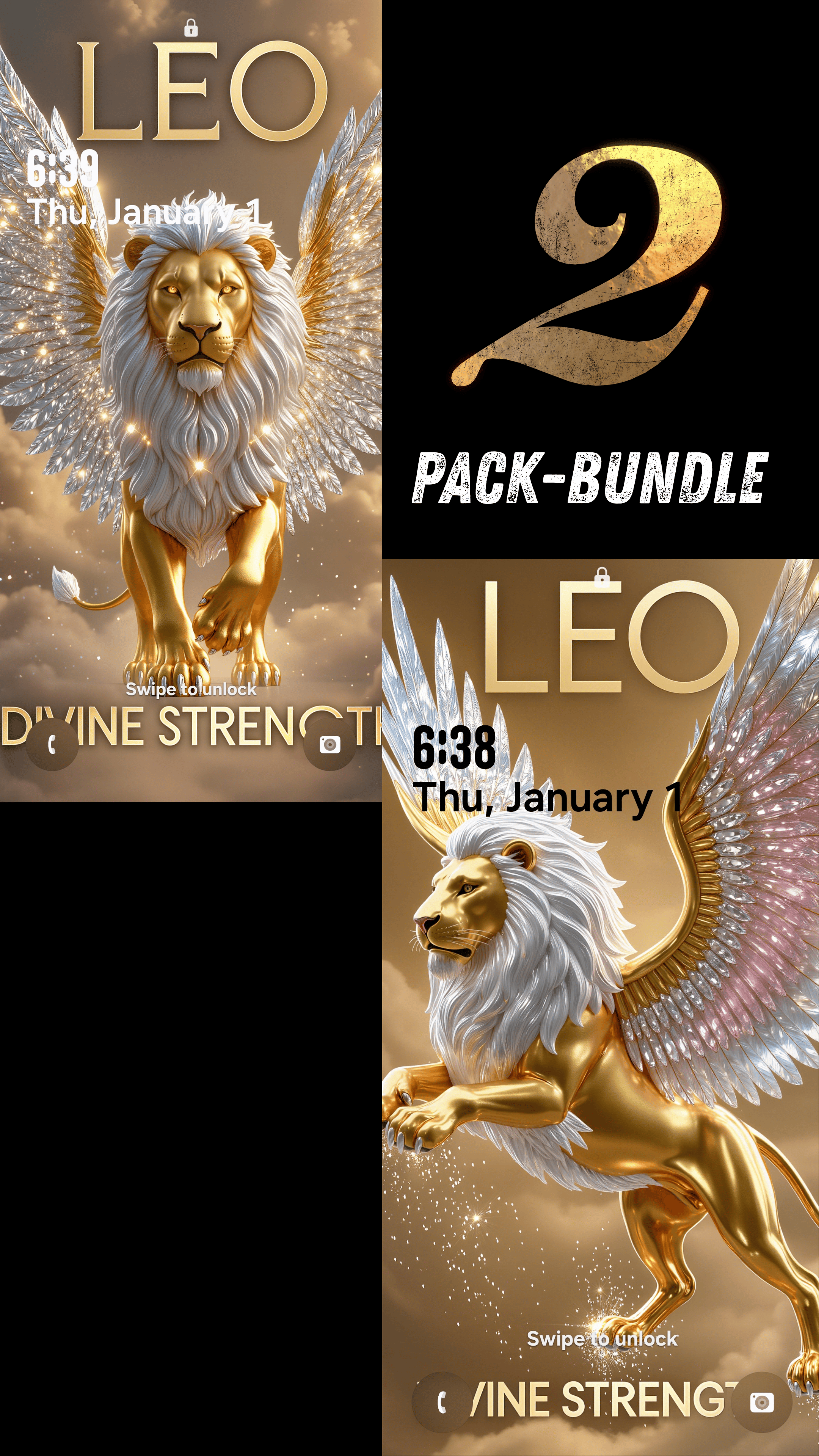 LEO – Divine Strength 2-Pack | Angelic Power Edition | 8K Phone ...