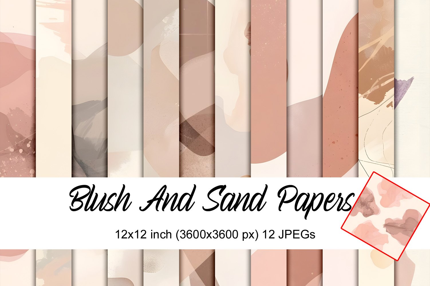 Blush And Sand Digital Papers - Payhip