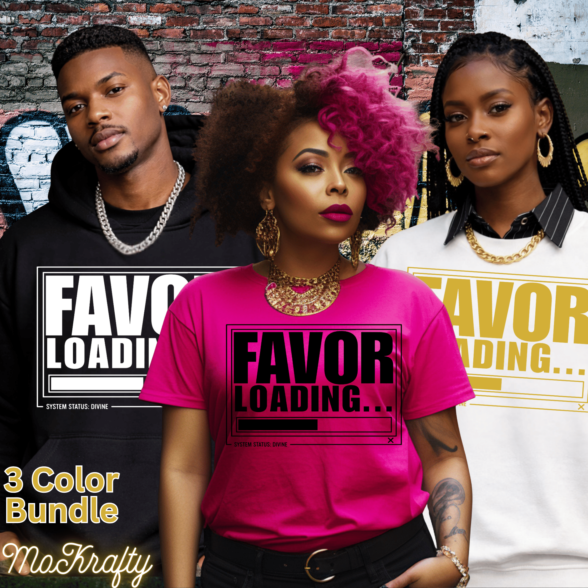 Favor Loading Bundle (Gold, Black, White) - 300 DPI PNG - Payhip