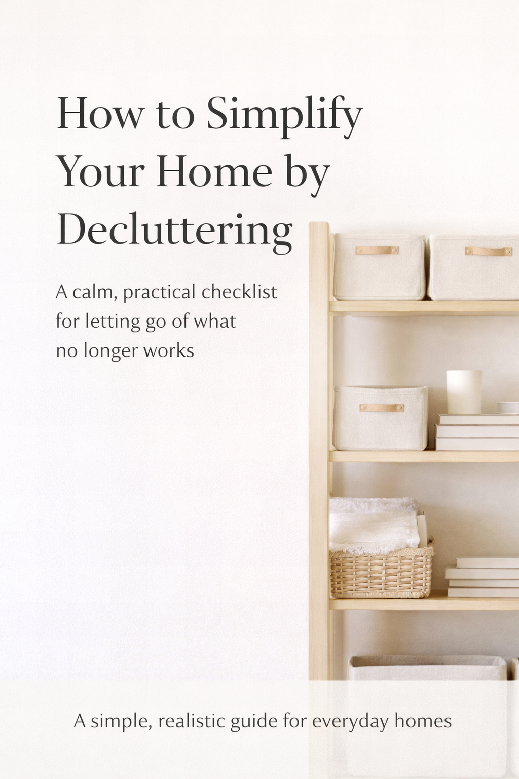 How to Simplify Your Home by Decluttering A Calm, Practical Guide for ...