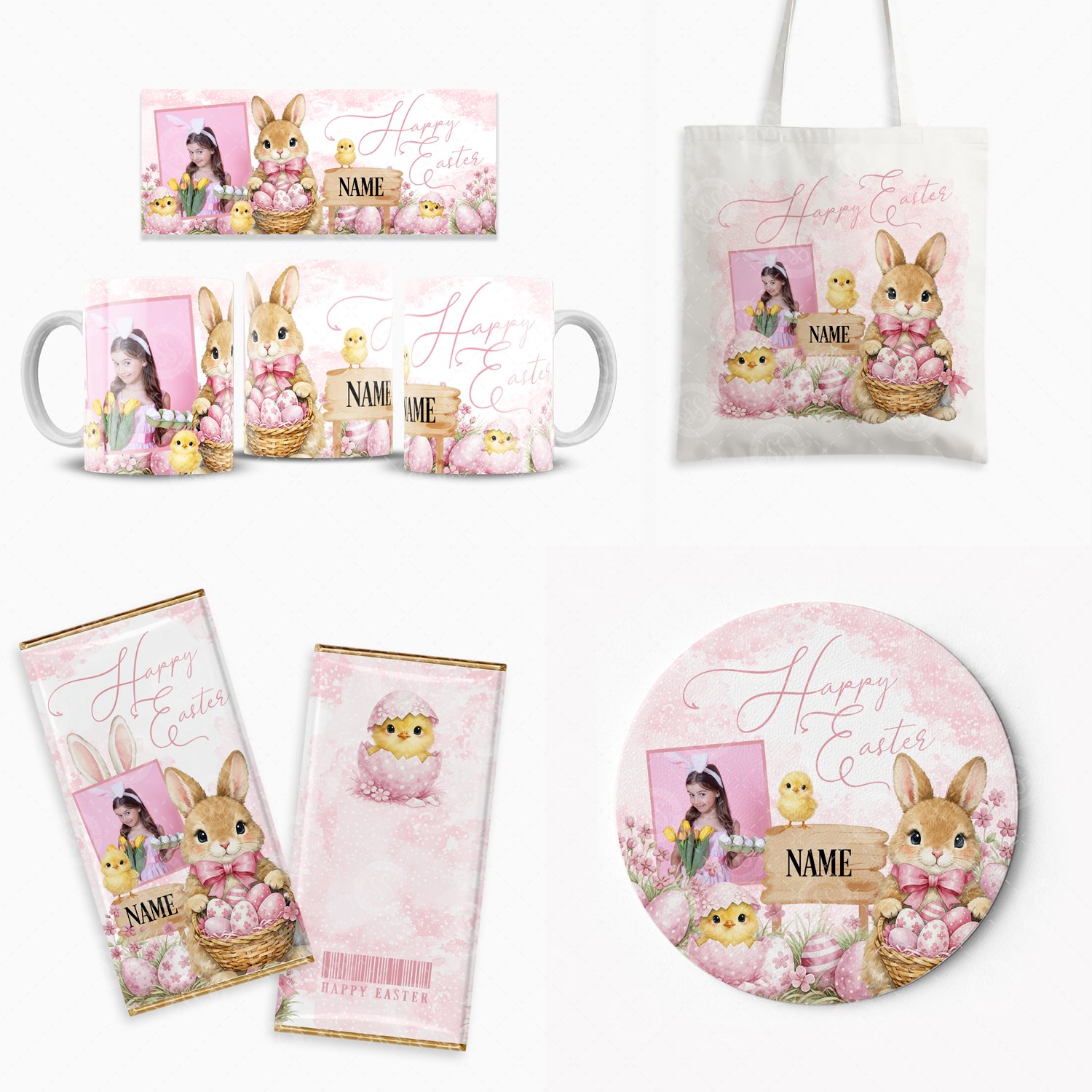 Bunny & Chick Easter Bundle (Pink) - Payhip