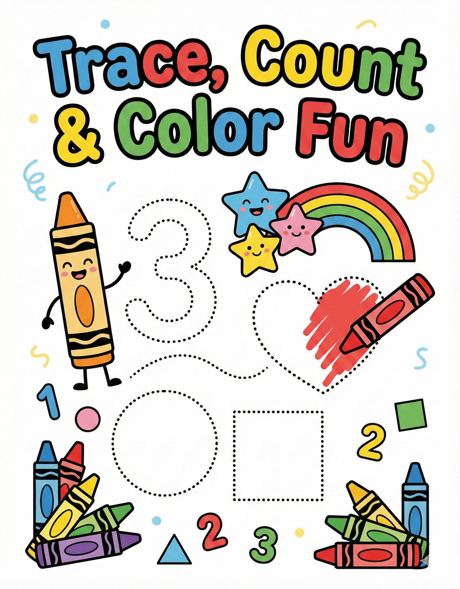 Trace, Count & Color Fun - Payhip