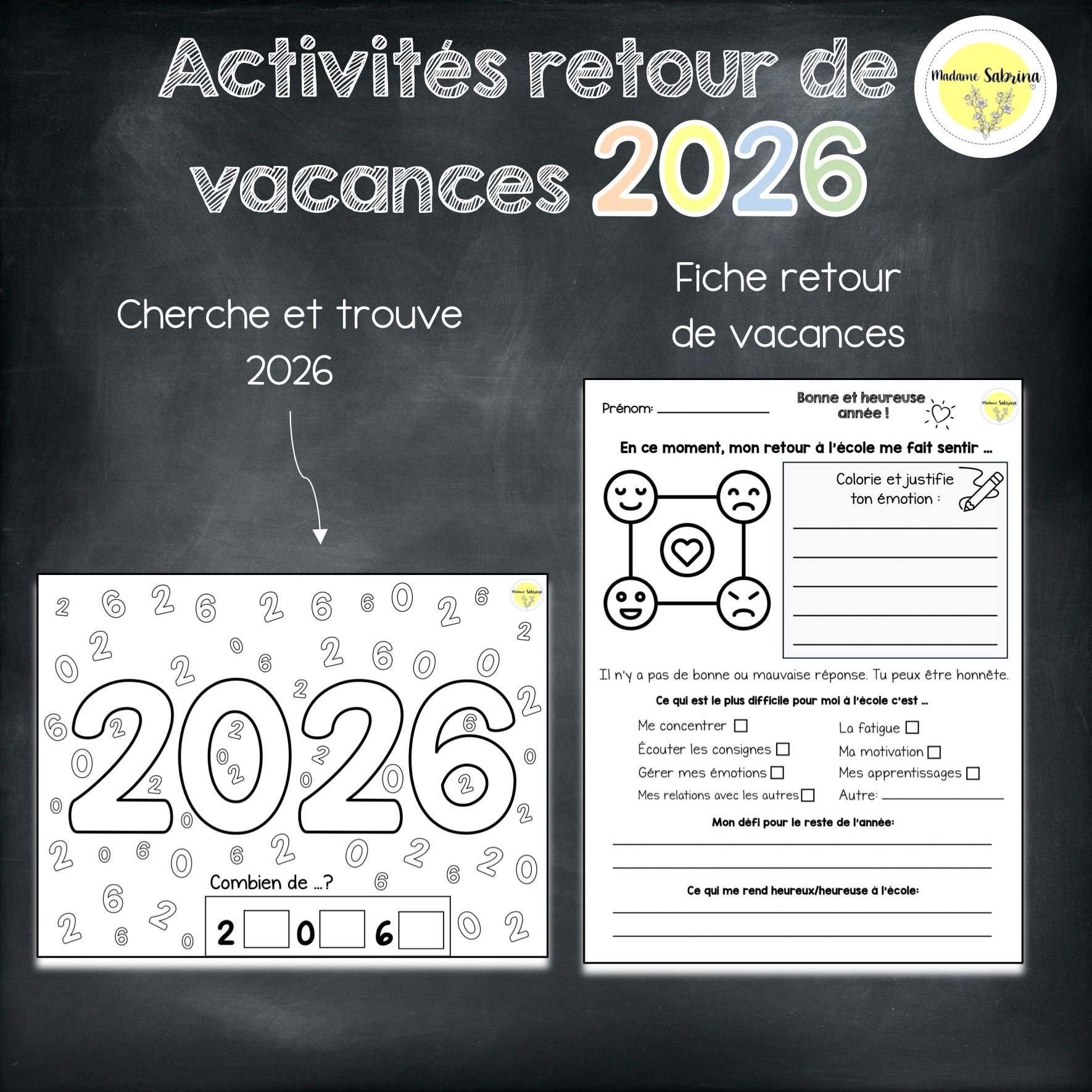 Activités pour le retour de vacances (Noël) - Payhip