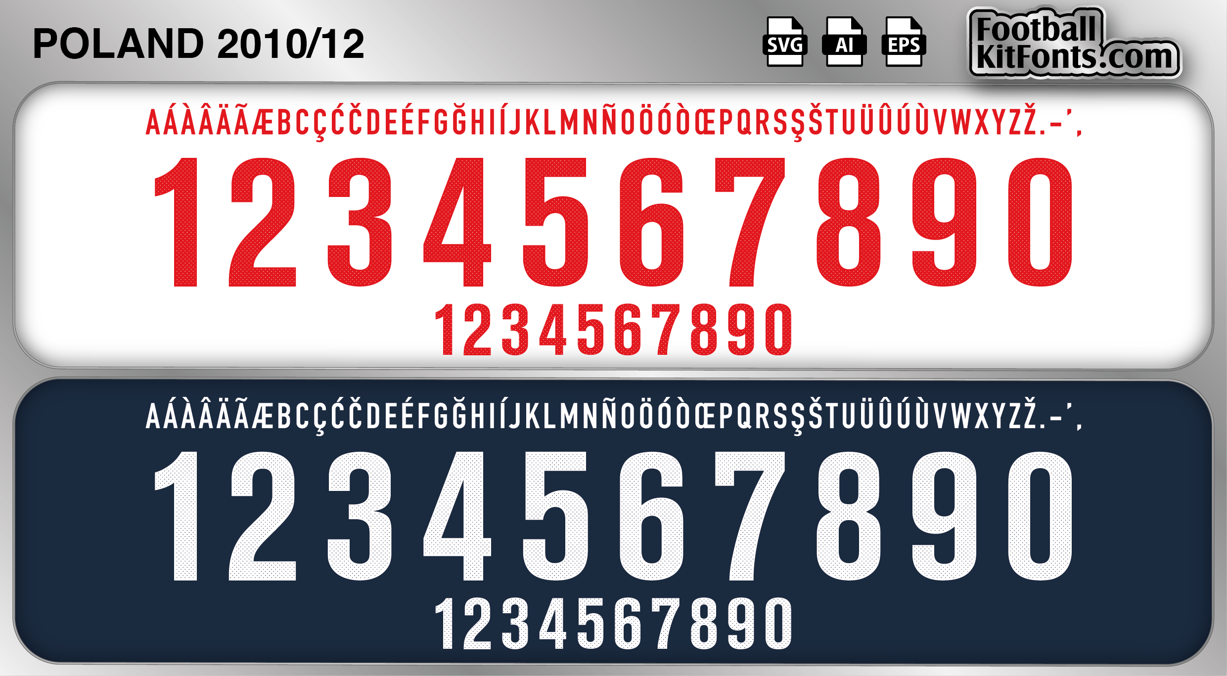Poland 2010-12 Vector Font