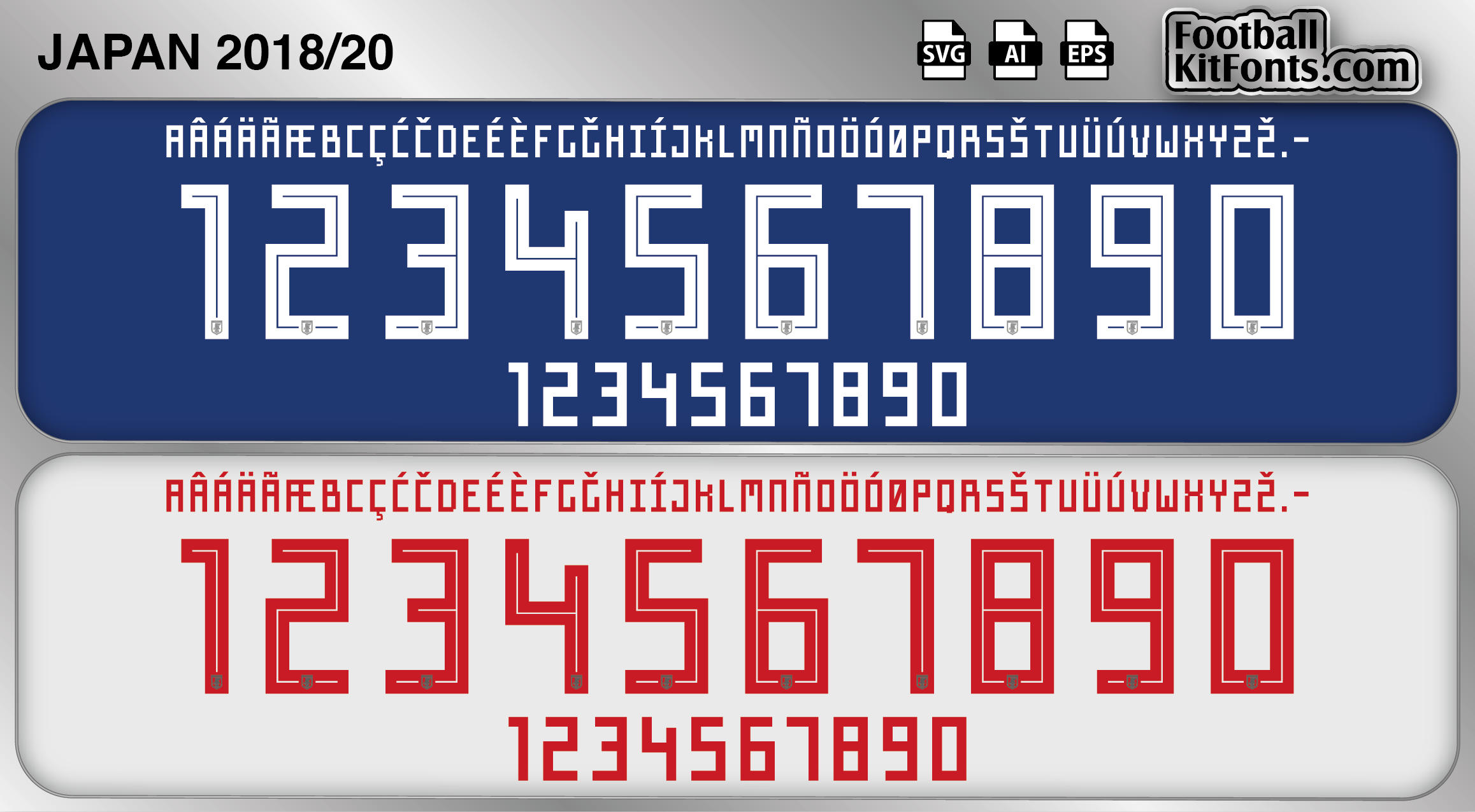 Japan 2018-20 Vector Font