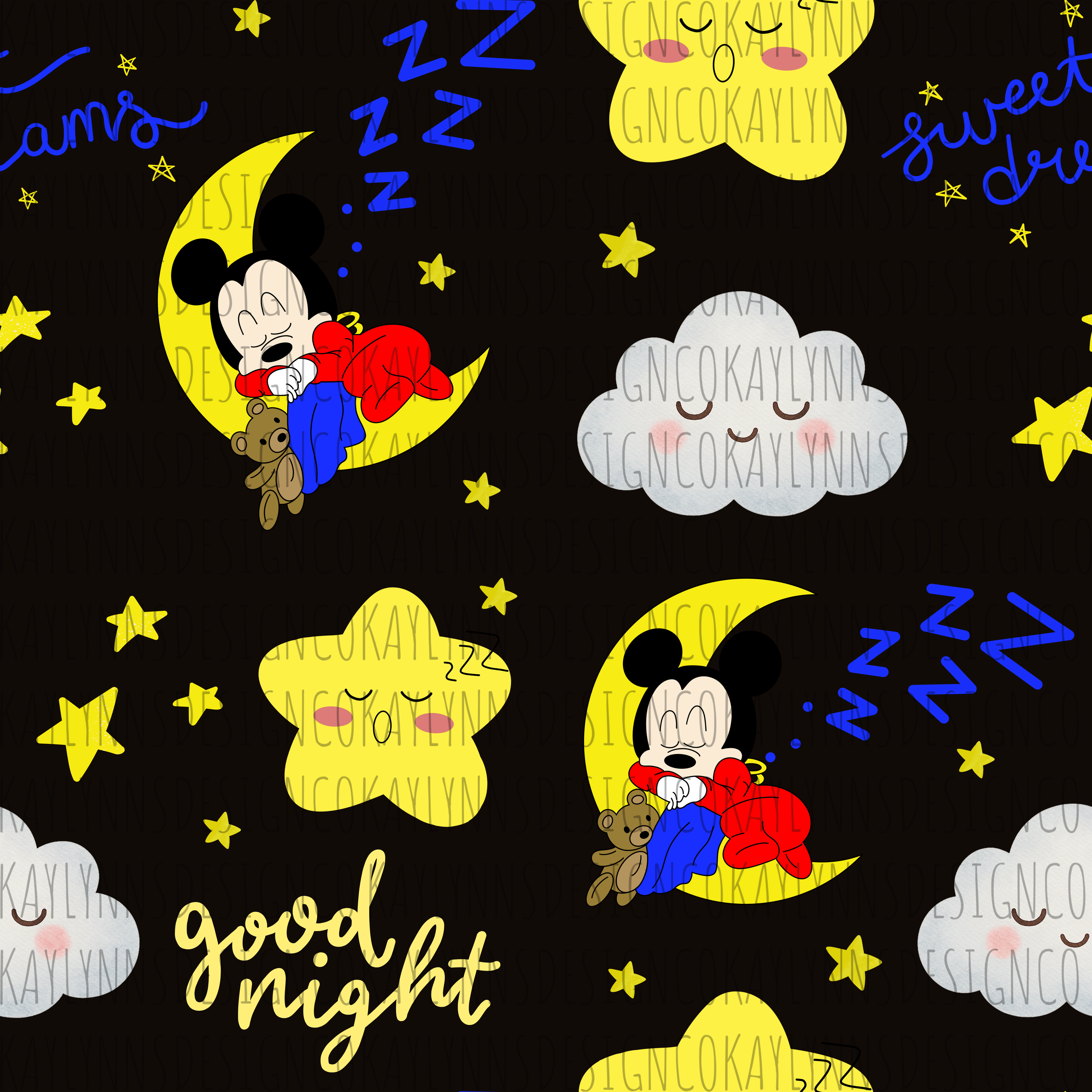 Sleepytime Mickey Blue - Payhip