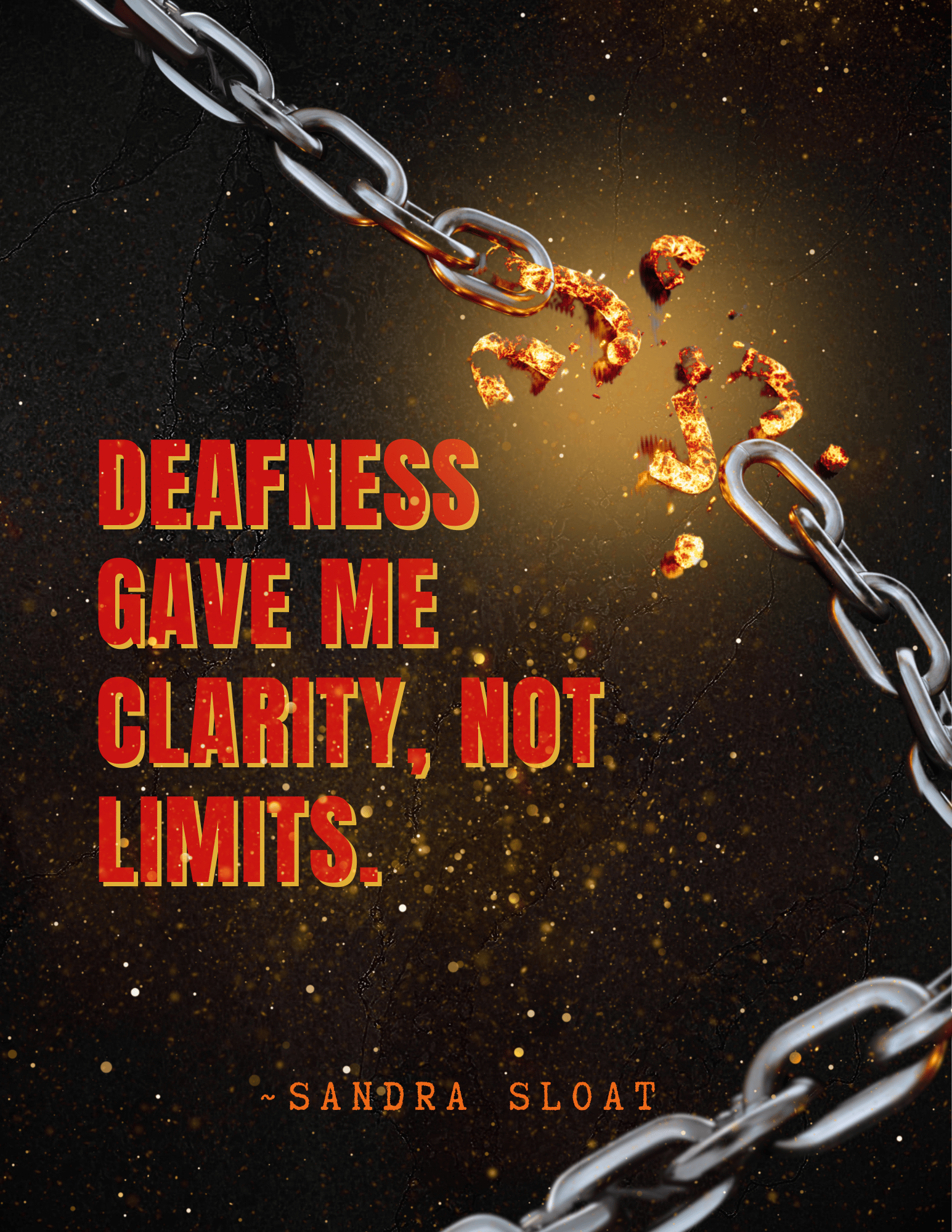 Deafness Gave Me Clarity, Not Limits — Printable Deaf Quote Poster (PDF ...
