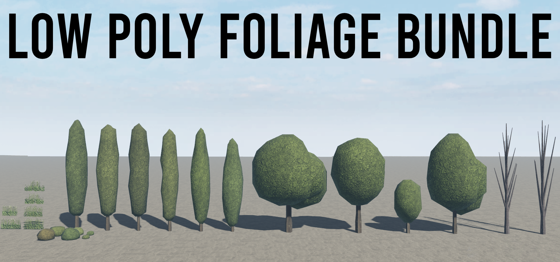 Low Poly Foliage Asset Pack Bundle - Payhip