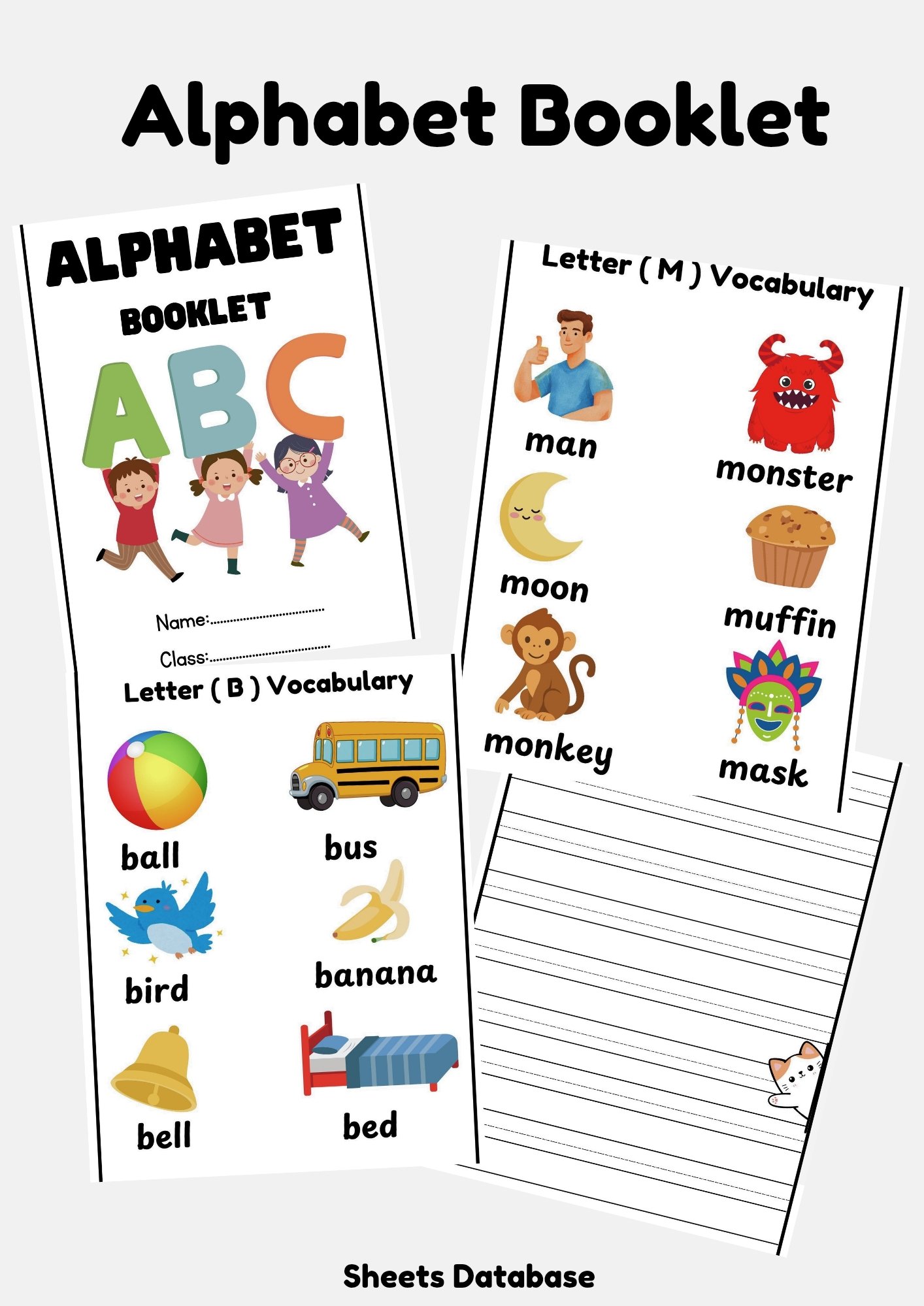 Alphabet Booklet – A to Z Printable Worksheets for Kids - Payhip