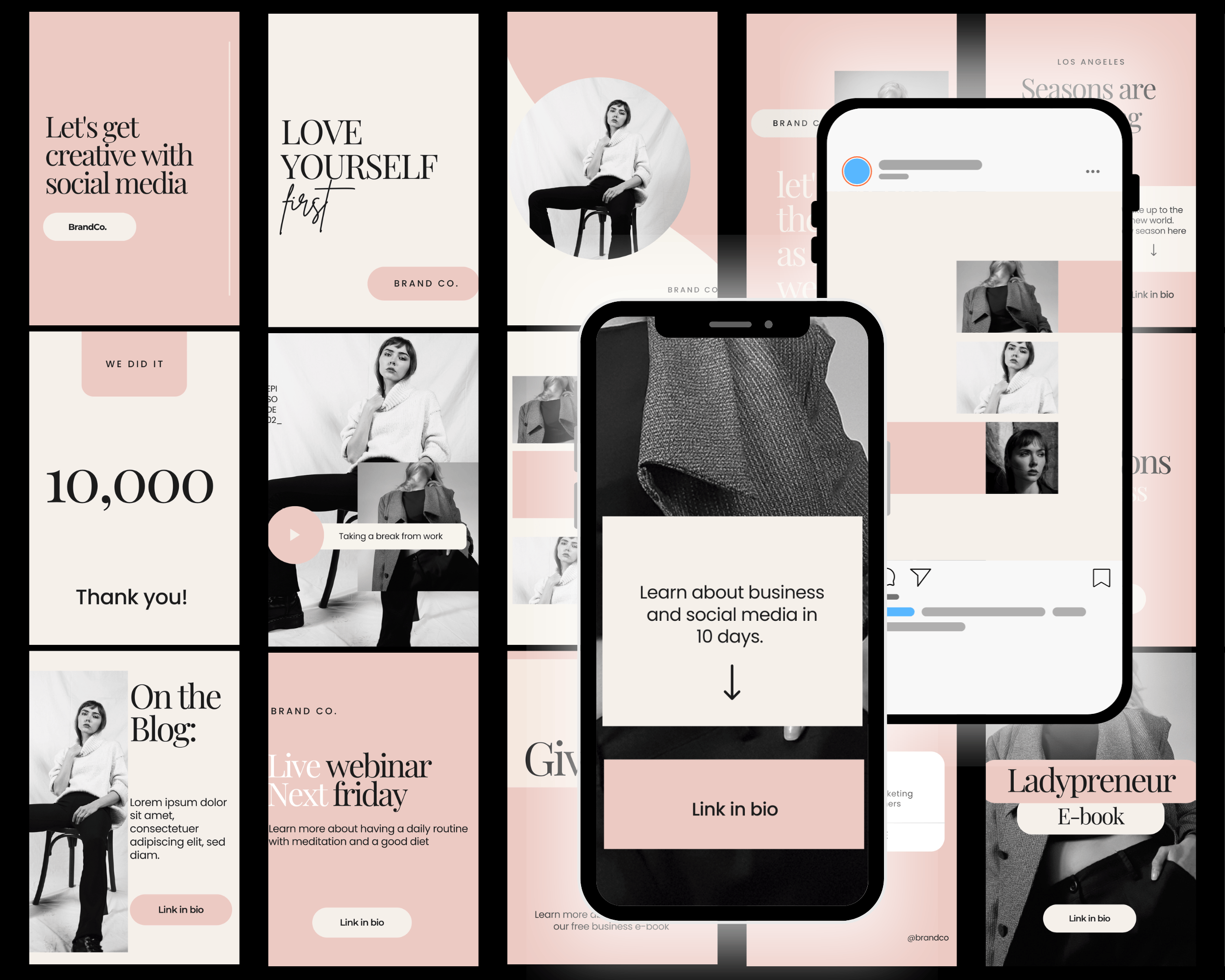 Luxury Christmas Marketing Instagram Posts — 30 Editable Canva ...