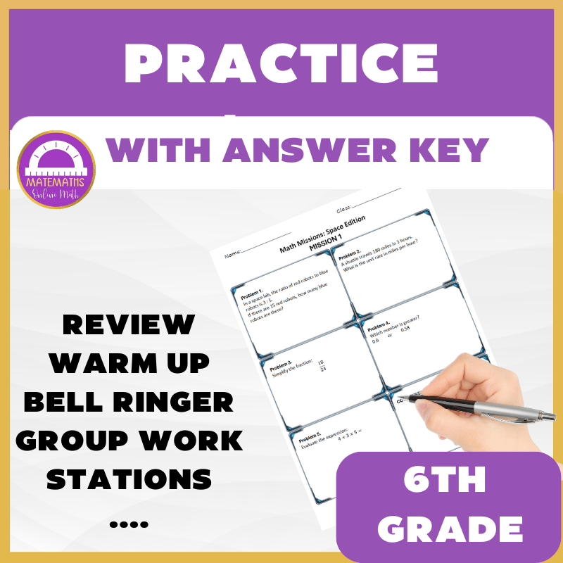 Free 6th Grade Math Spiral Review Escape Room – Ratios & Unit Rates