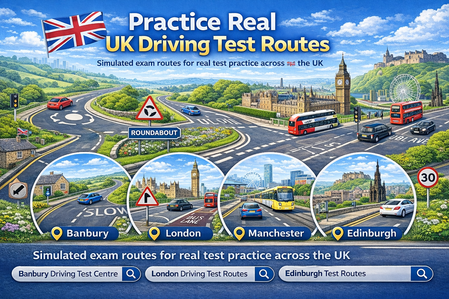 Sidcup (London) Driving Test Centre | 8 Google Maps Practice Routes ...