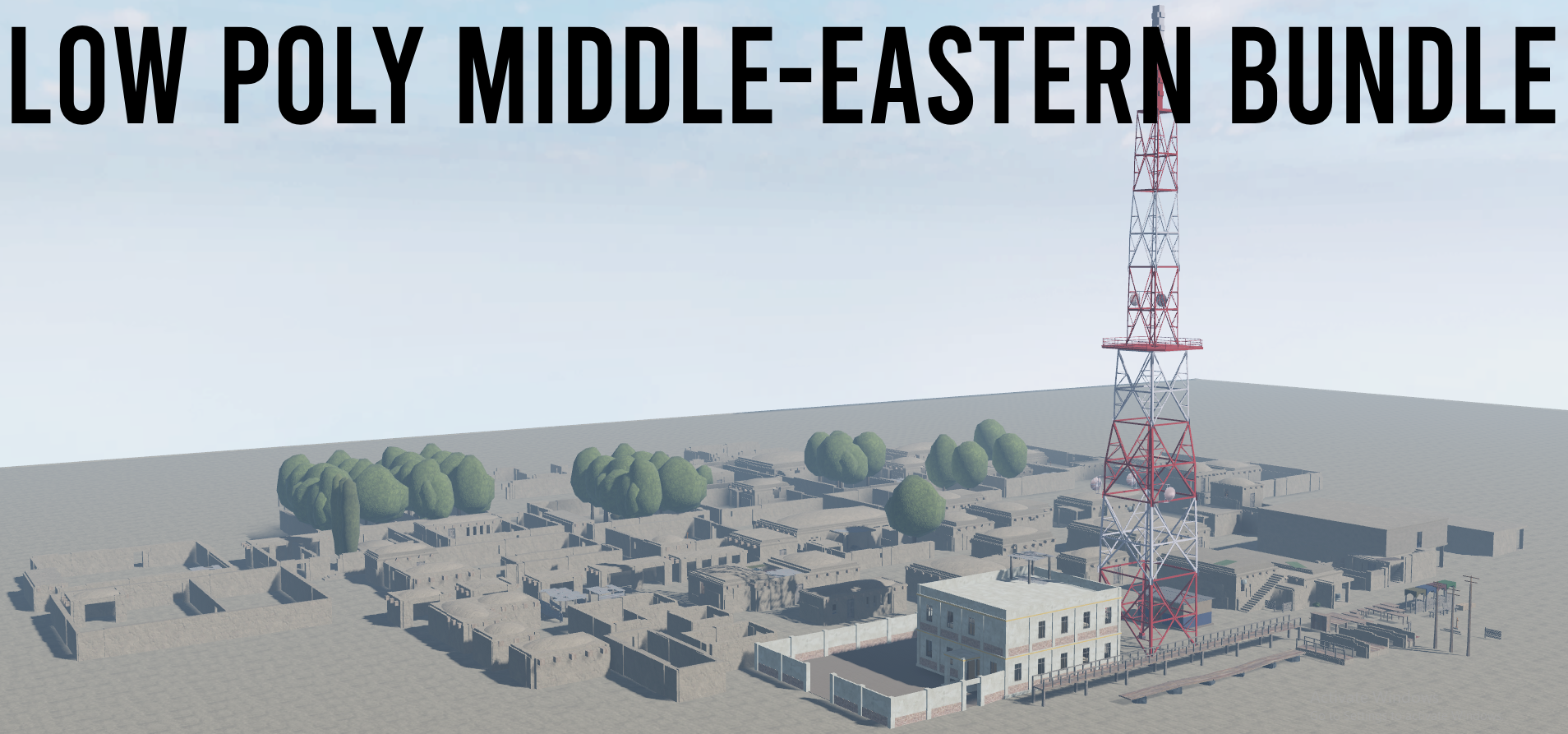 Low Poly Middle-Eastern Props & Buildings Asset Pack - Payhip