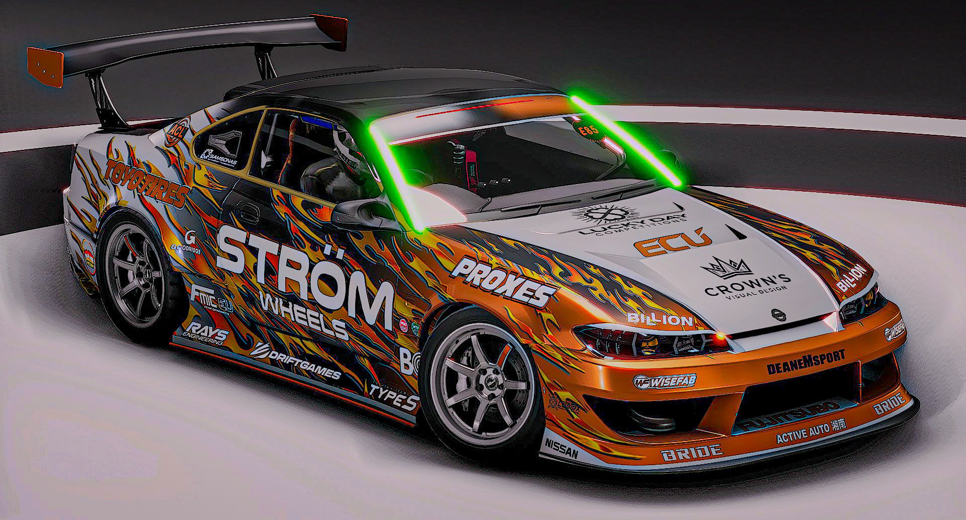 Golden Flame Tribal S15 Comp Ready Livery - Payhip