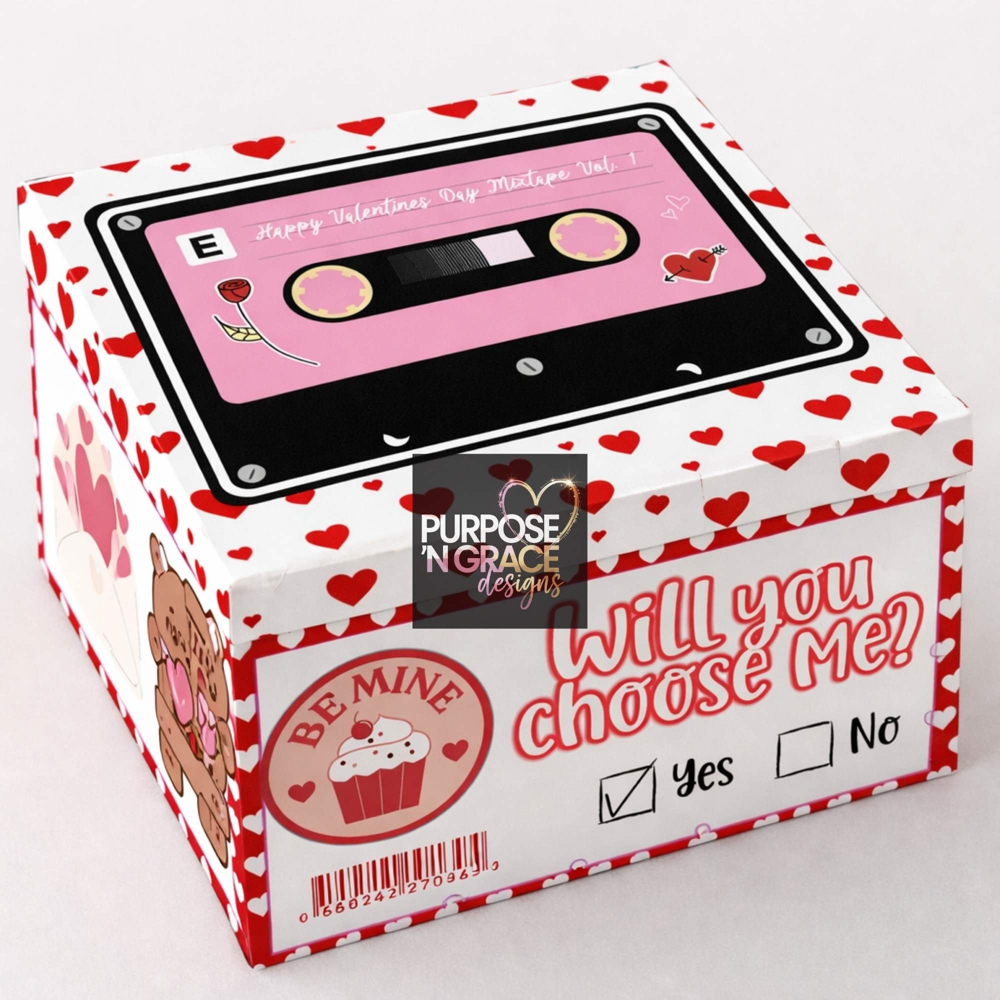 Valentine’s Mixtape Box Template - Payhip
