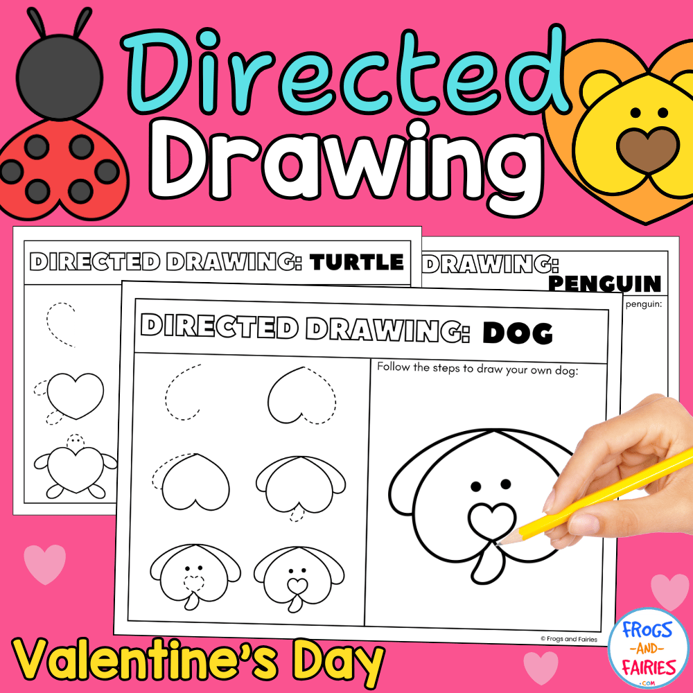 Valentine’s Day Directed Drawing | Heart-Shaped Animal Drawings