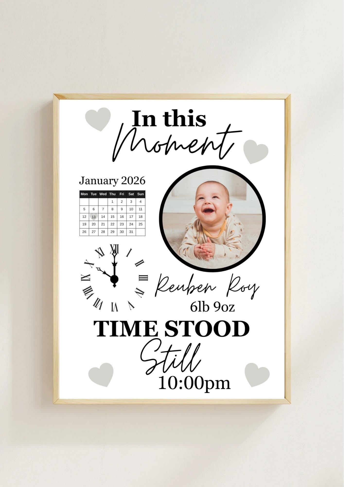 In this moment time stood still wall art design - Payhip