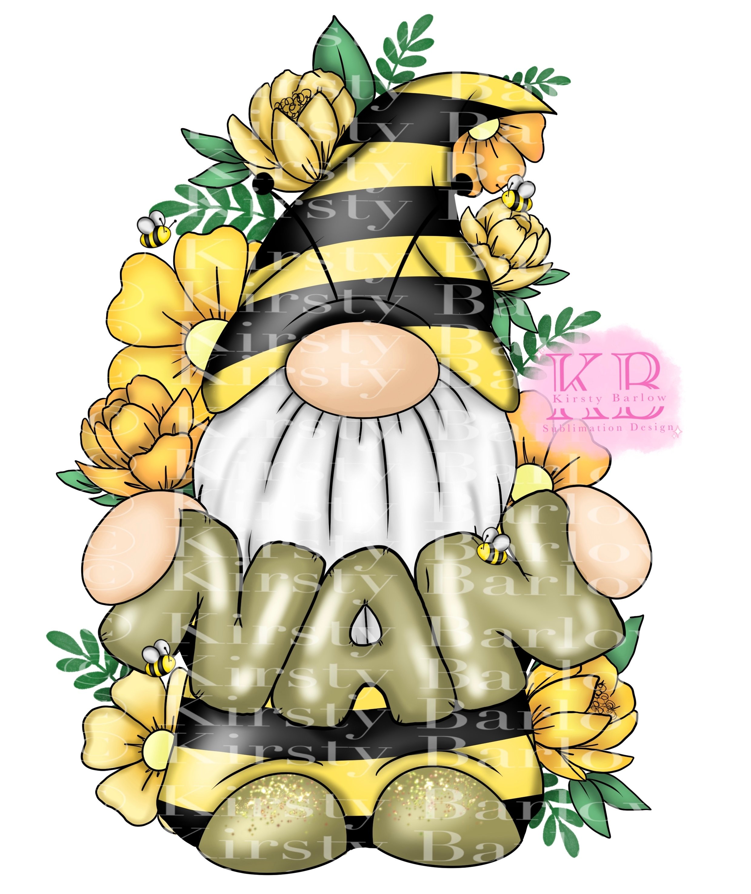 Nan bee gonk gnome sublimation design - Payhip