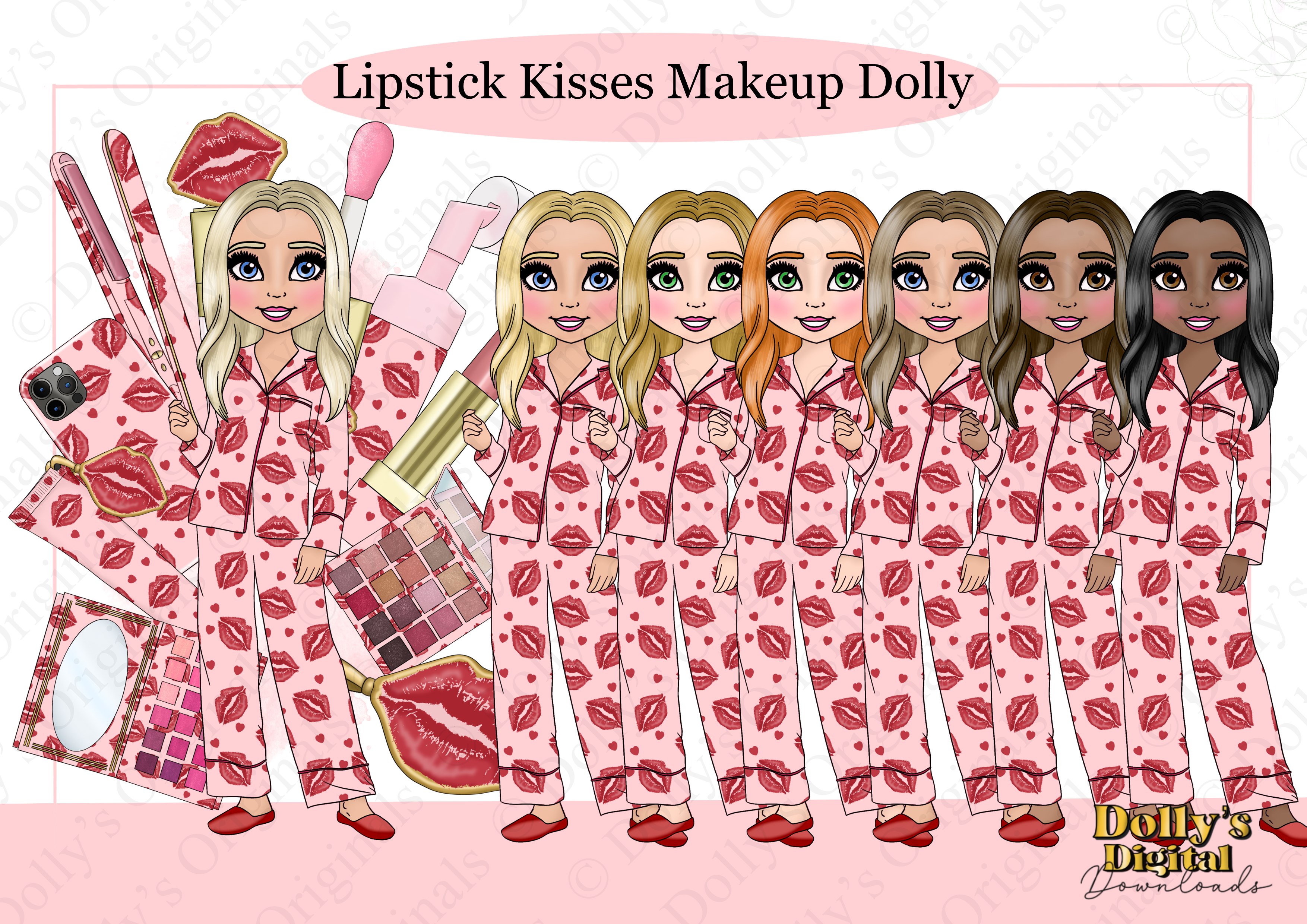 Lipstick Kisses Makeup Dolly - Payhip