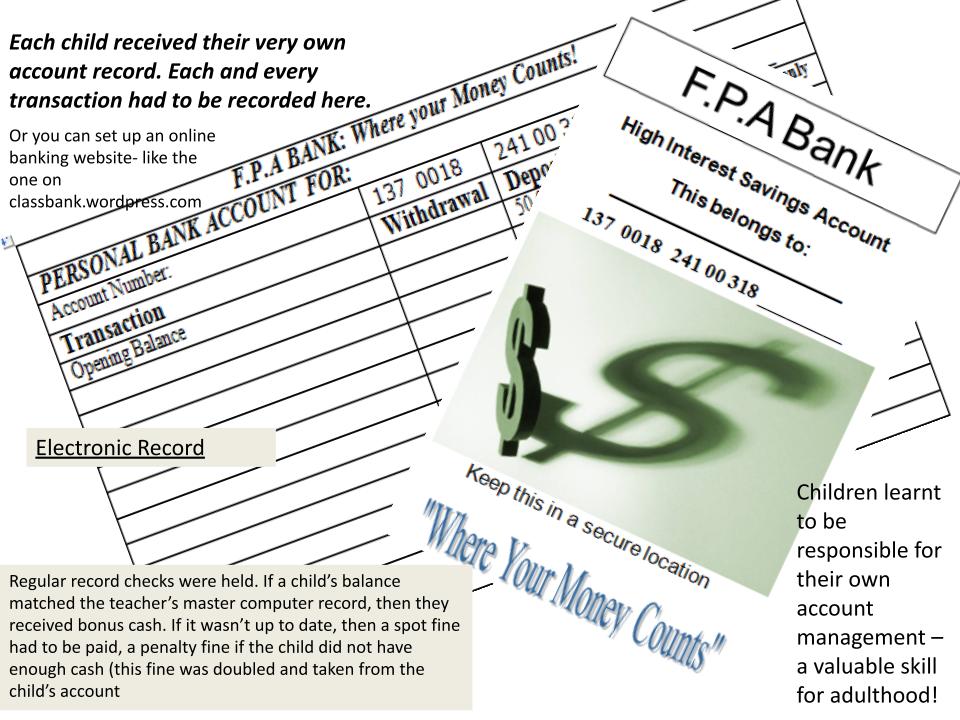 Running your own CLASS BANK - Full Programme and resources - Payhip