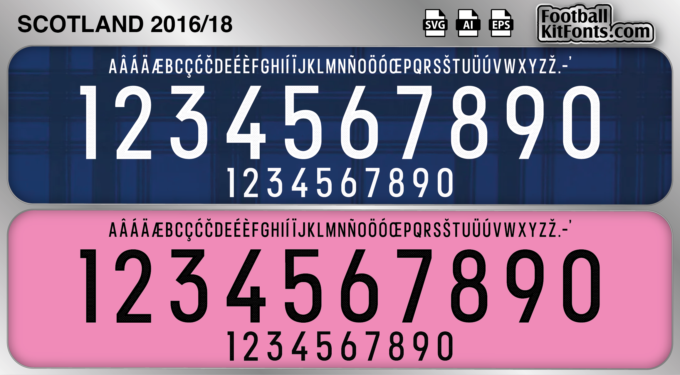 Scotland 2016-18 Vector Font