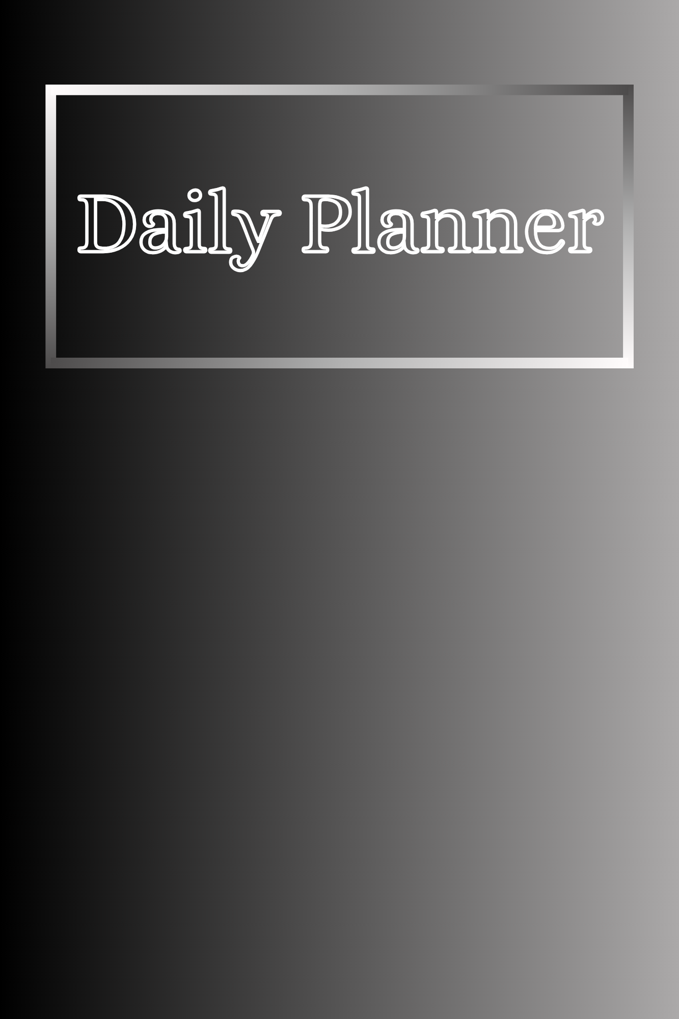 Daily Planner Printable & Digital (124 Pages, 6×9 Daily & Weekly ...