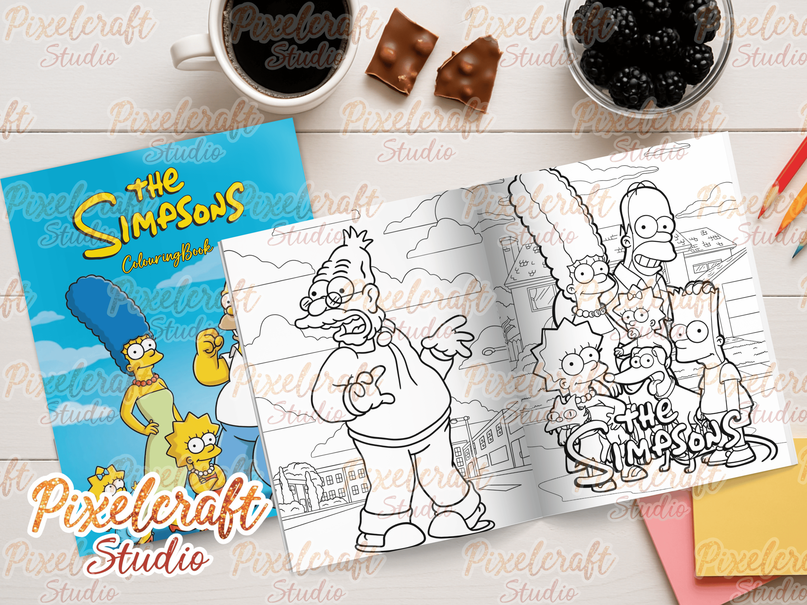 The Simpsons Colouring book - Payhip