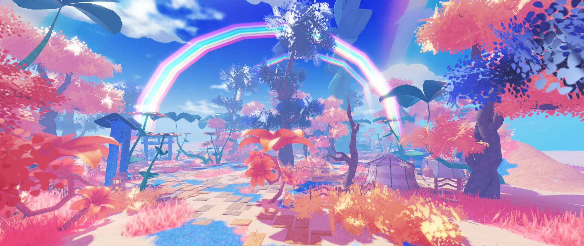 Roblox Enchanted Rainbow Stylized Forest Map