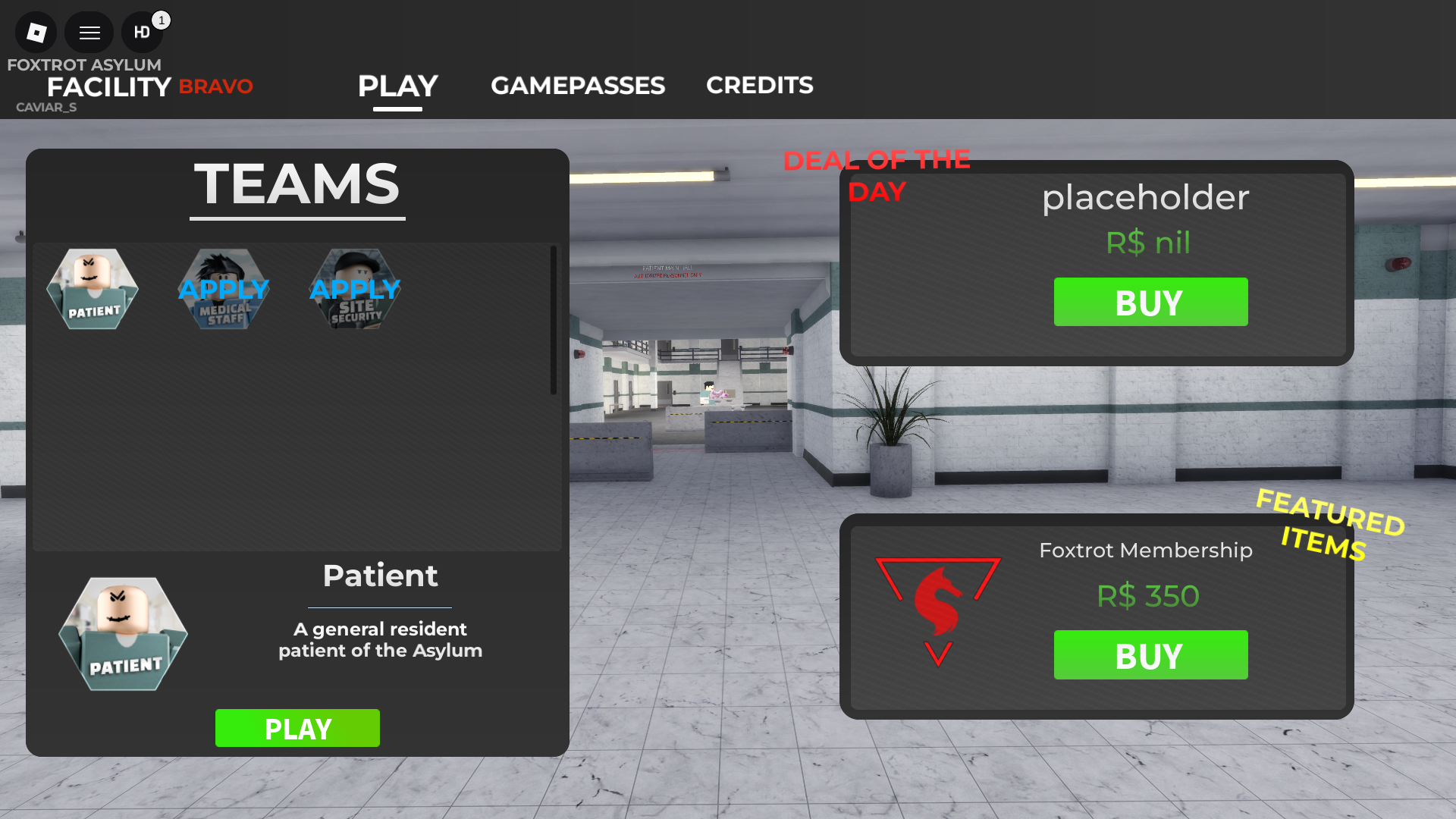 Foxtrot Asylum – Roblox Scripted Facility Map with Teams & Interactive ...