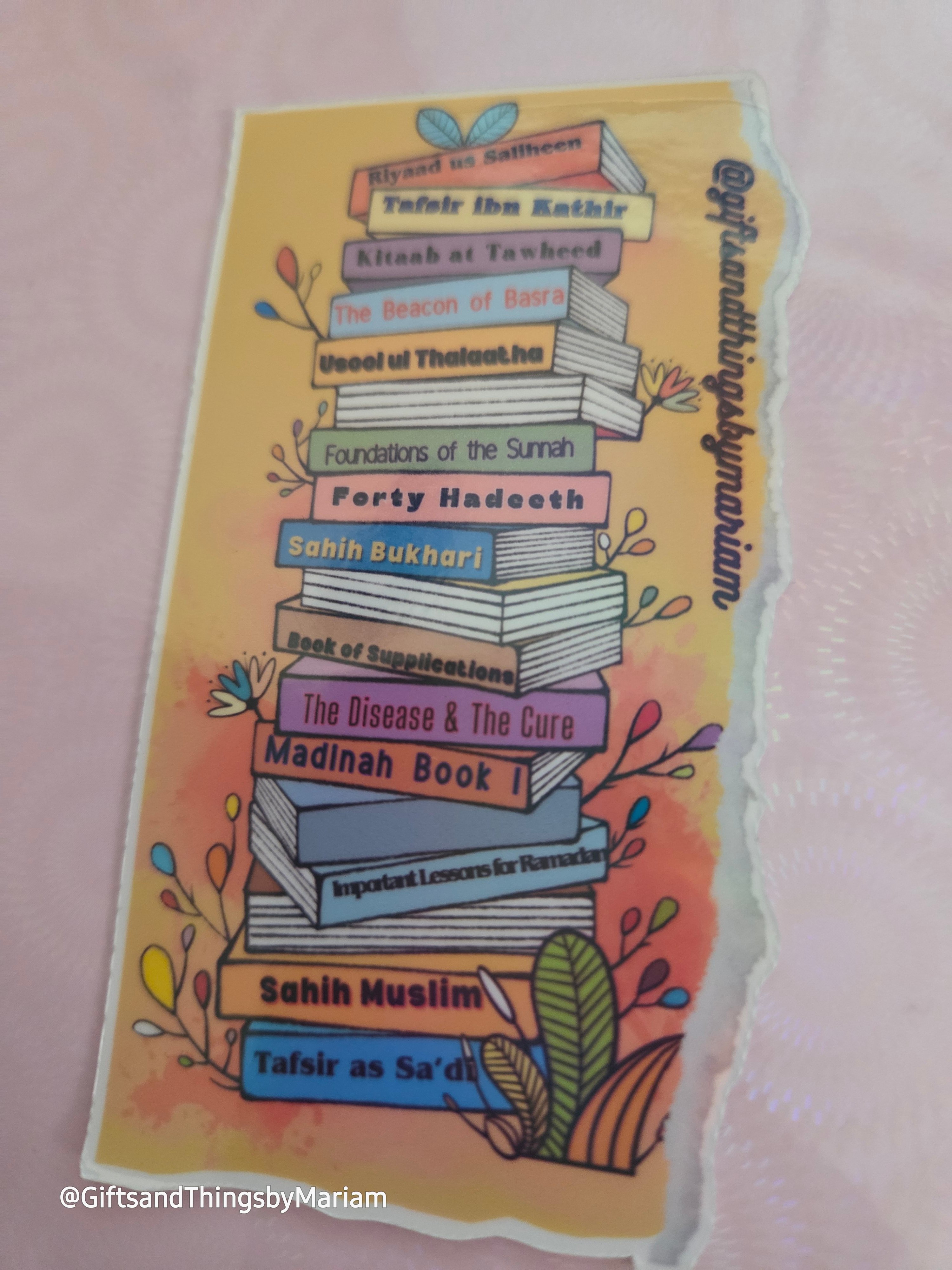 Stack of Islamic Books Die Cut Sticker - Payhip