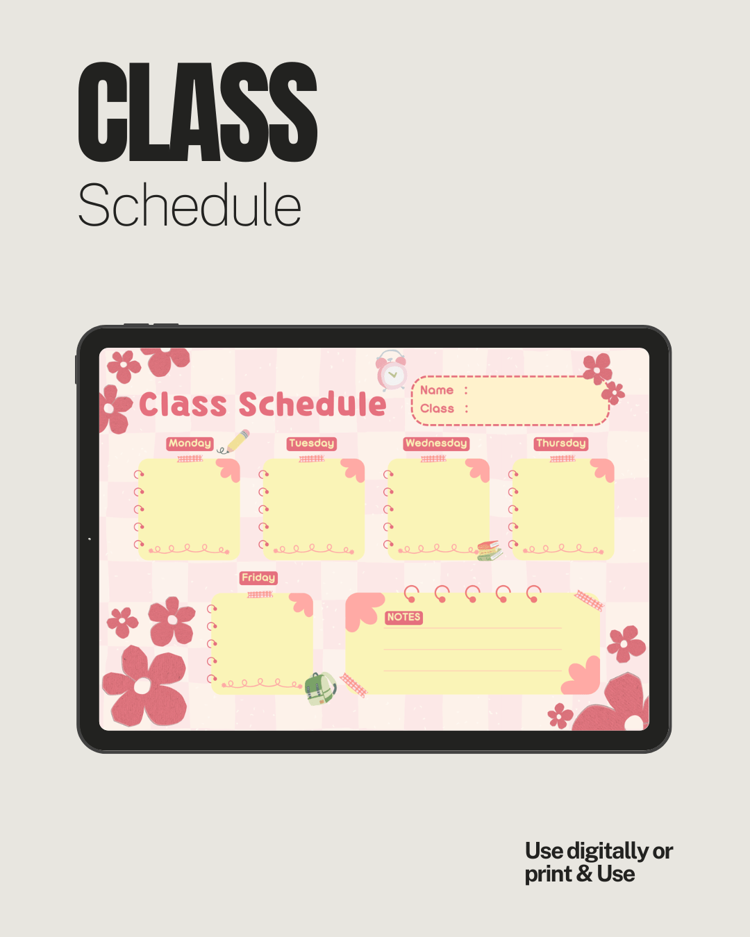 Class Schedules/ Planner (Pre-School & Above) - Payhip