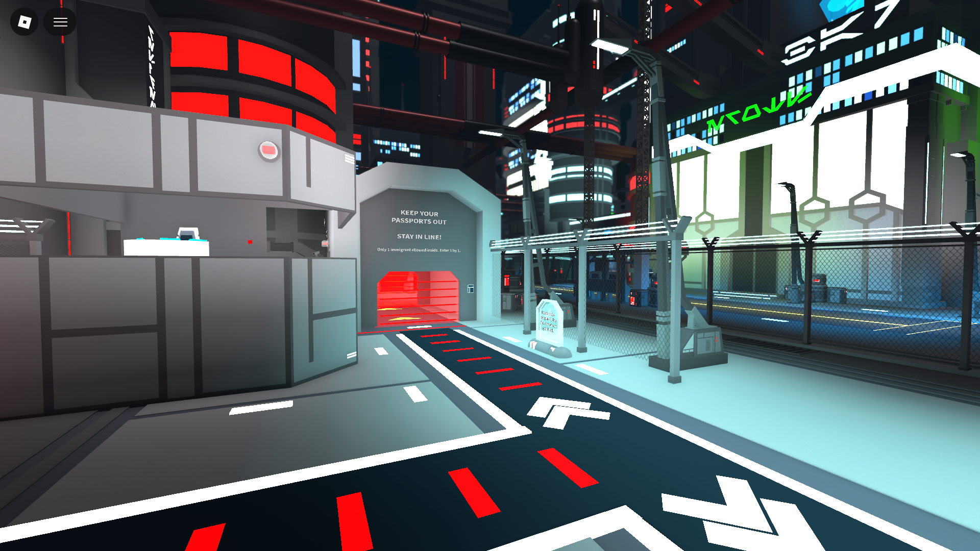 Roblox Sci-Fi Border City Map – Galactic Checkpoint RP & Inspection ...