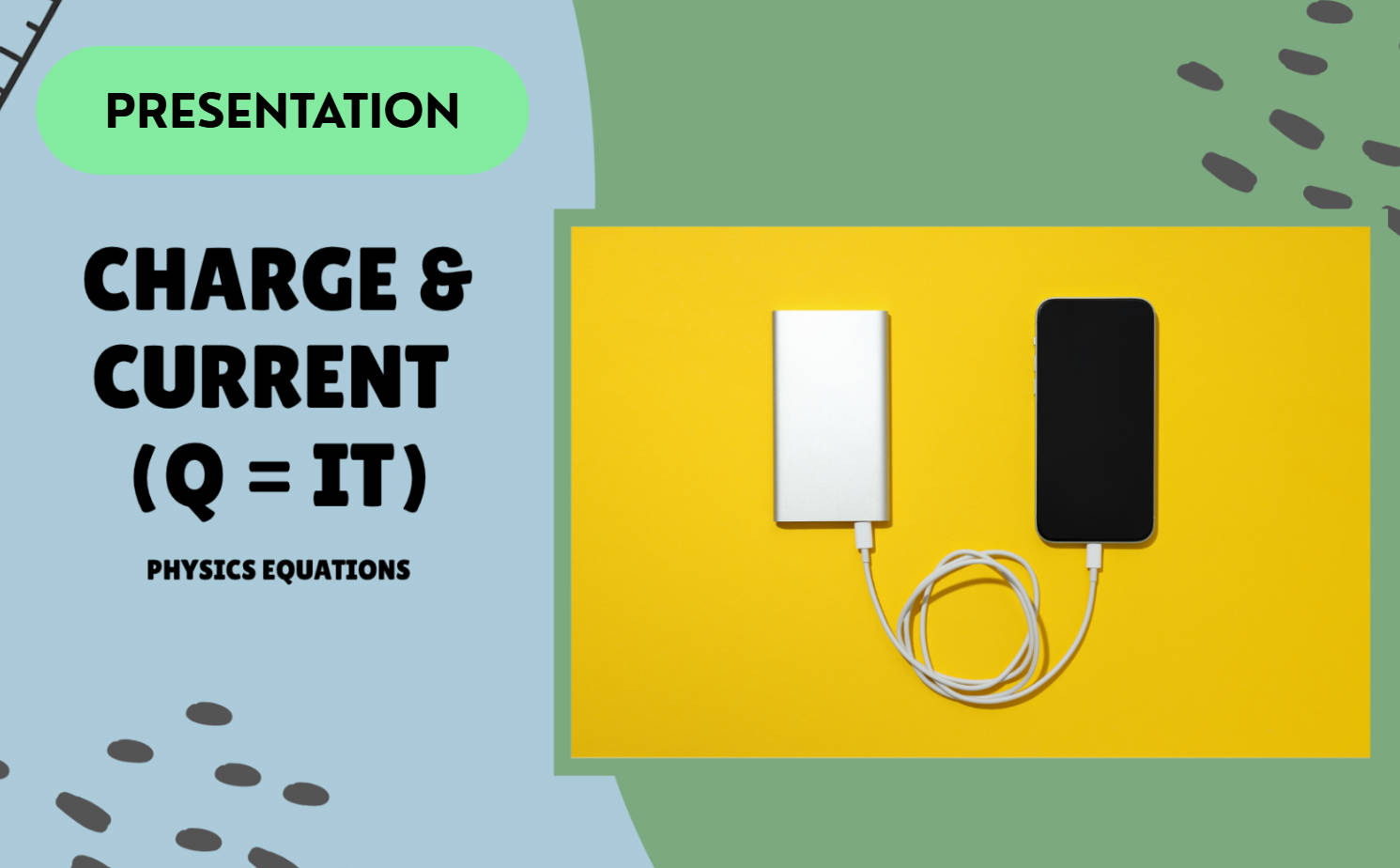 GCSE Physics: Electrical Charge and Current Calculations Visual ...