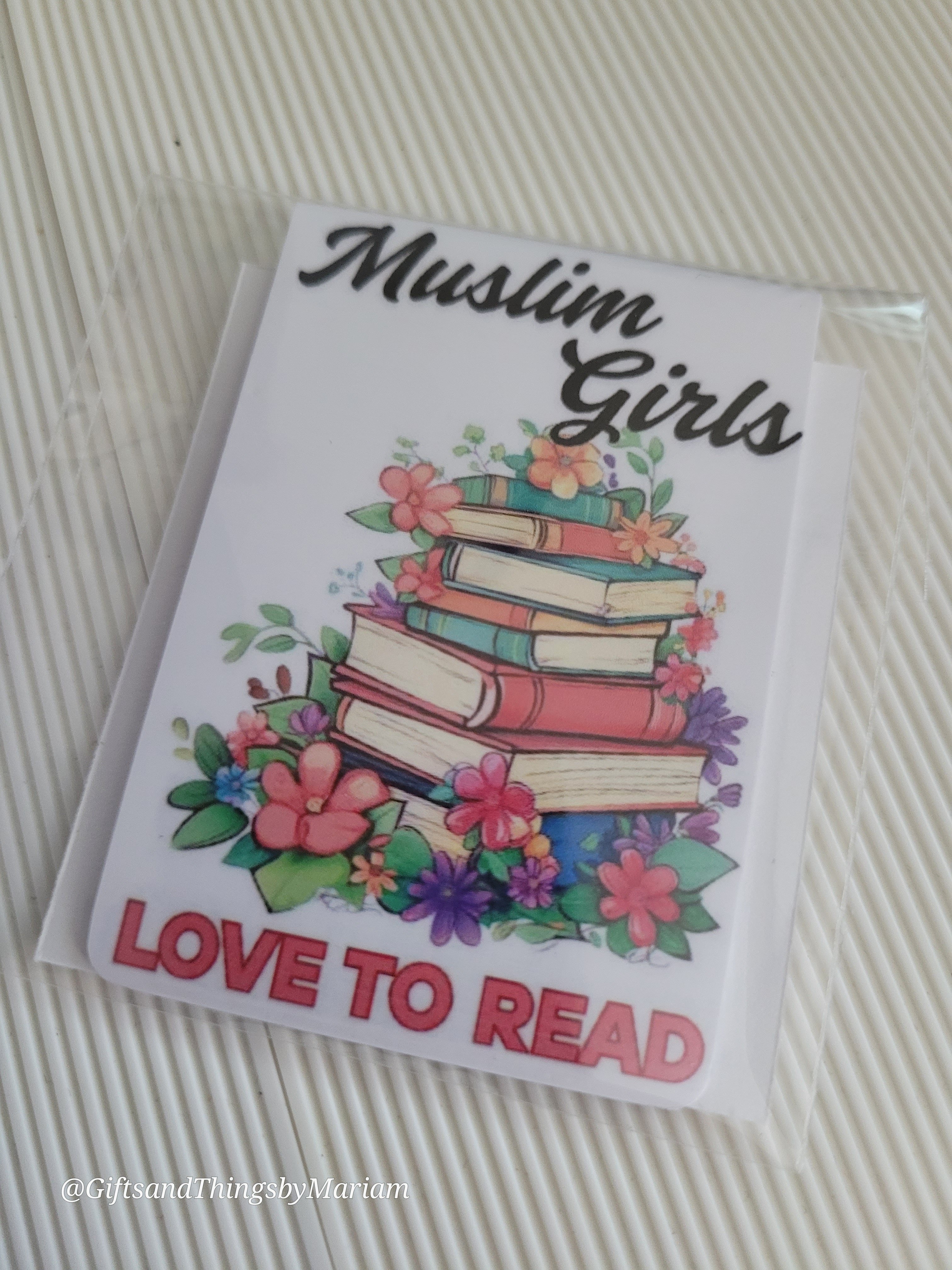 Muslim Girls Love to Read Magnetic Bookmark - Payhip