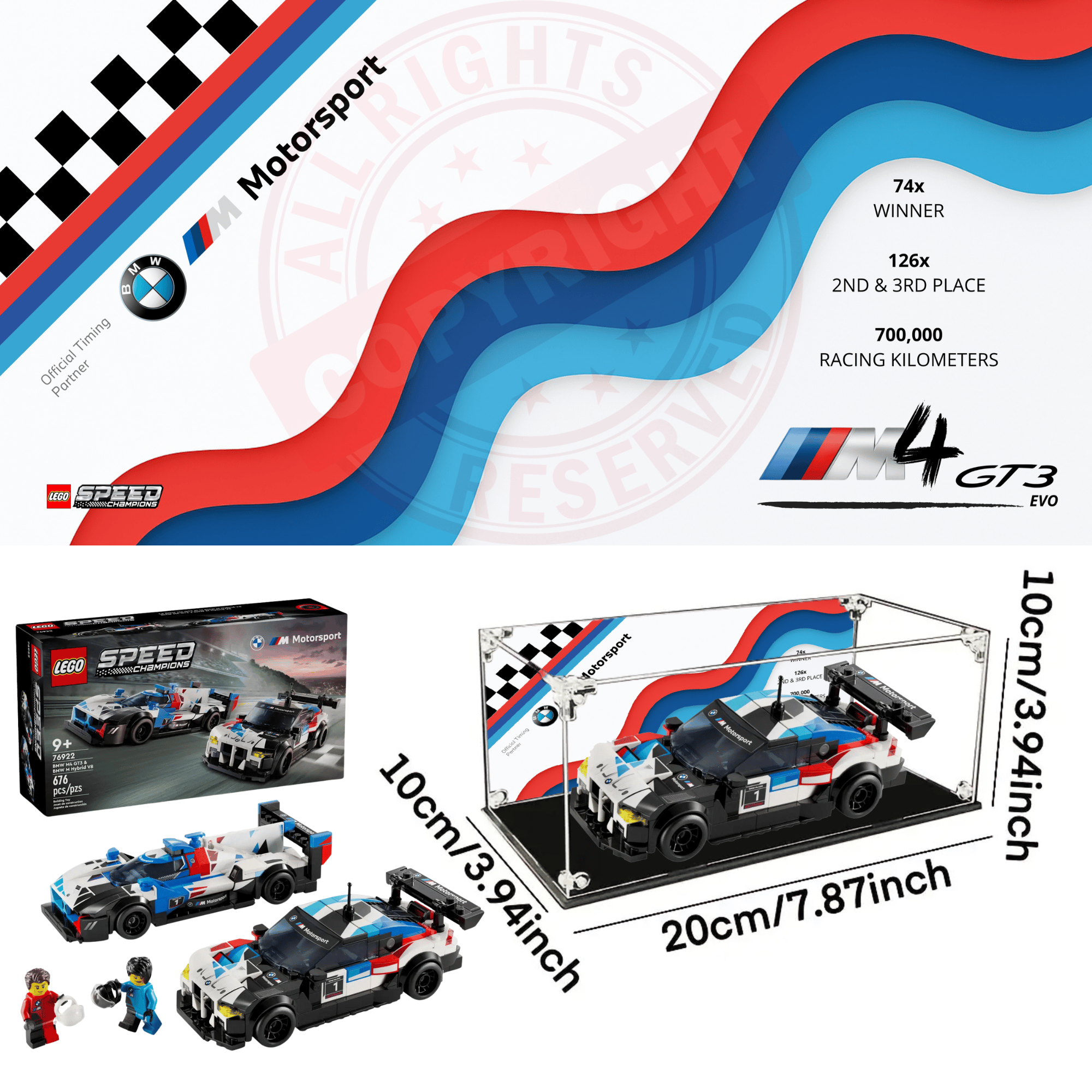 BMW Motorsport – LEGO-compatible Display Background (M4 GT3 Evo Racing ...
