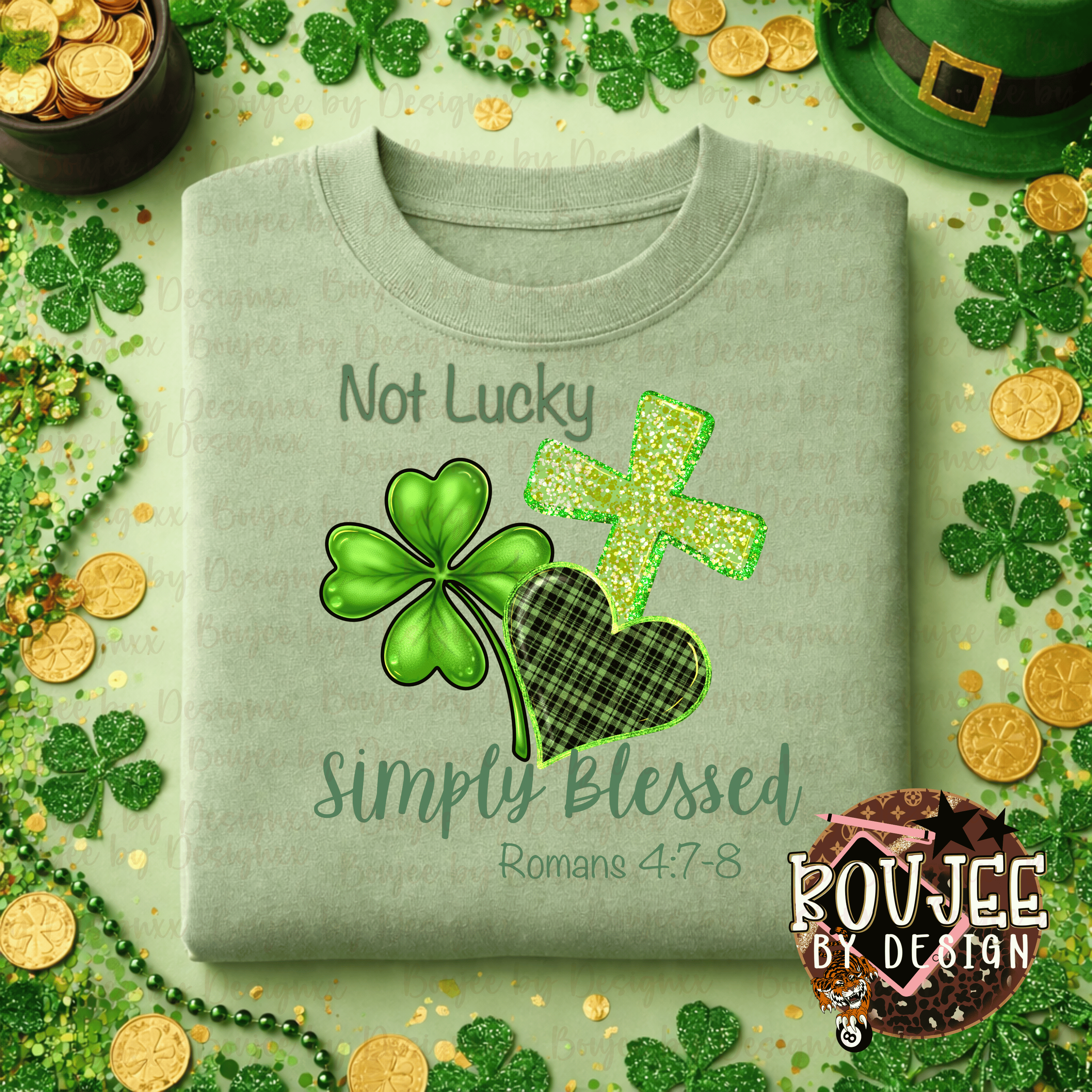 Not Lucky, Simply Blessed – St. Patrick’s Day Faith PNG - Payhip