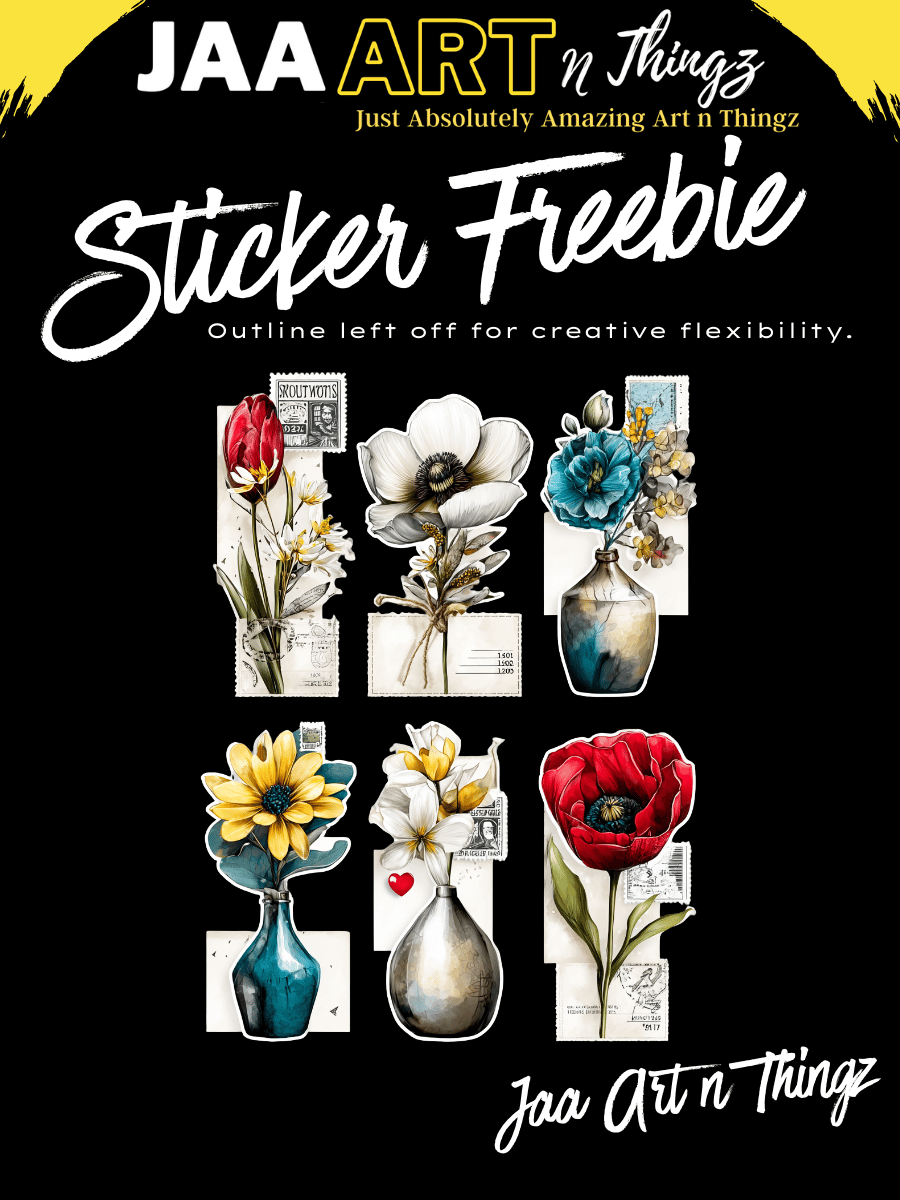 Sticker Freebies - Flowers With Receipts - Payhip
