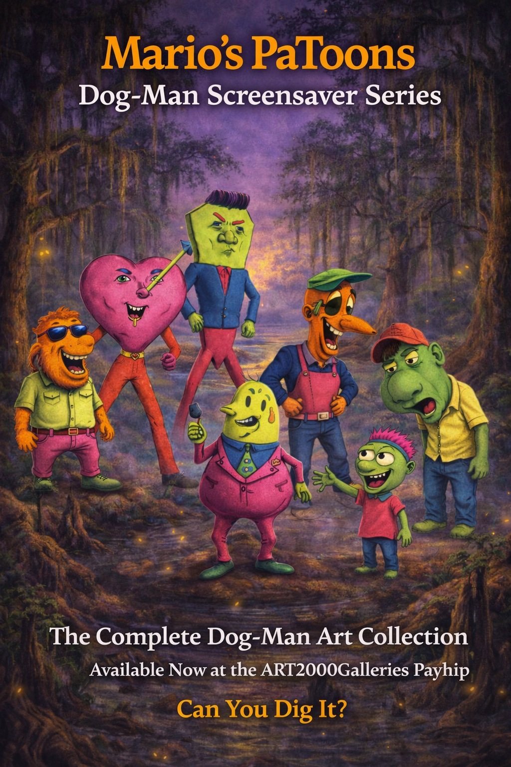 ART2000Galleries - DOG-MAN SCREENSAVER SERIES - Payhip