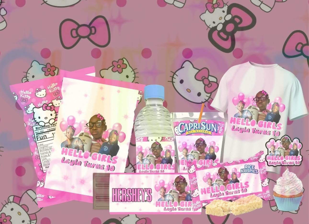 HELLO GIRLS Editable Party Bundle - Payhip