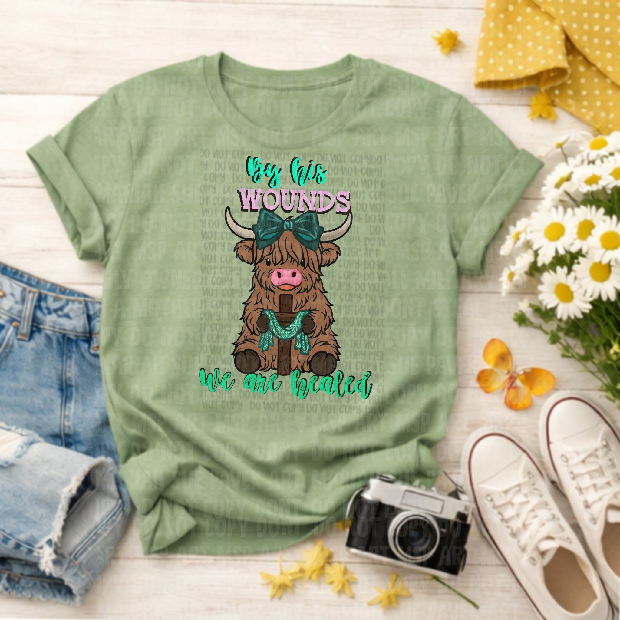 By his wounds we are healed highland cow - Payhip