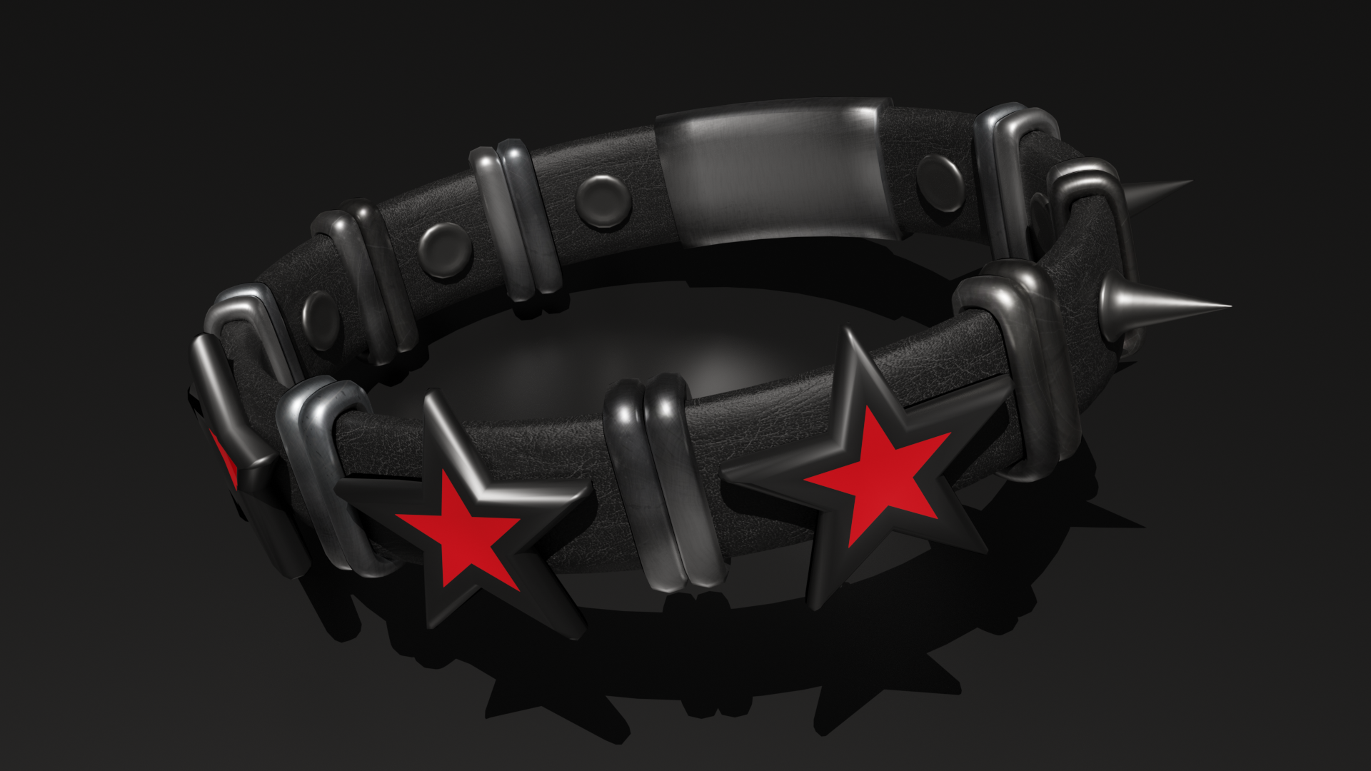 V'S SPIKED STAR BRACELET (FREE)