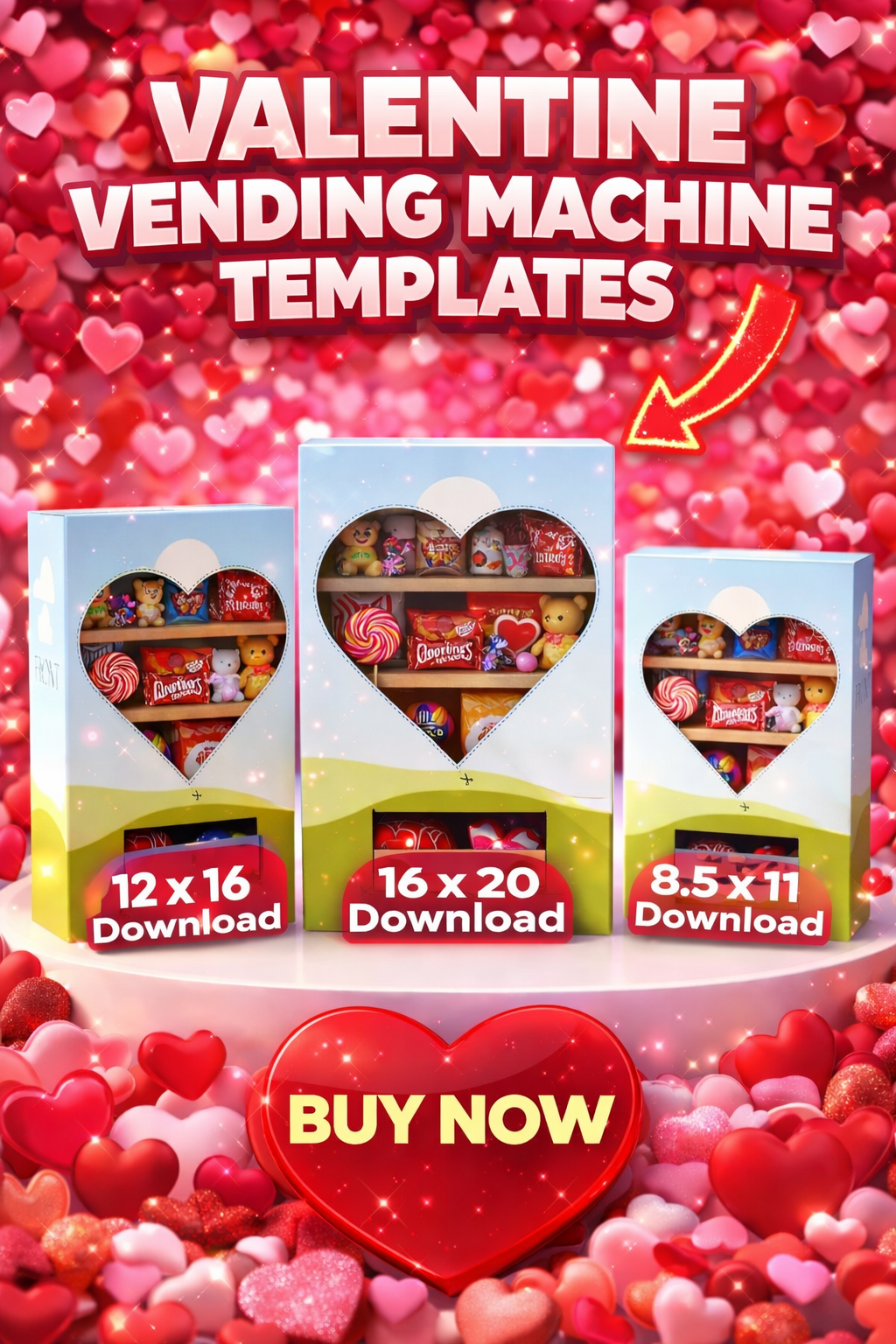 Valentine Vending Machine Template – Printable Instant Download - Payhip