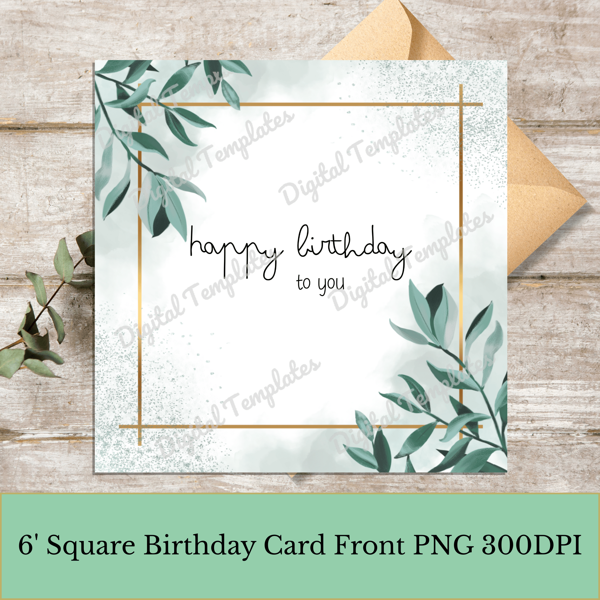 Digital Templates: stylish birthday card templates for makers and ...