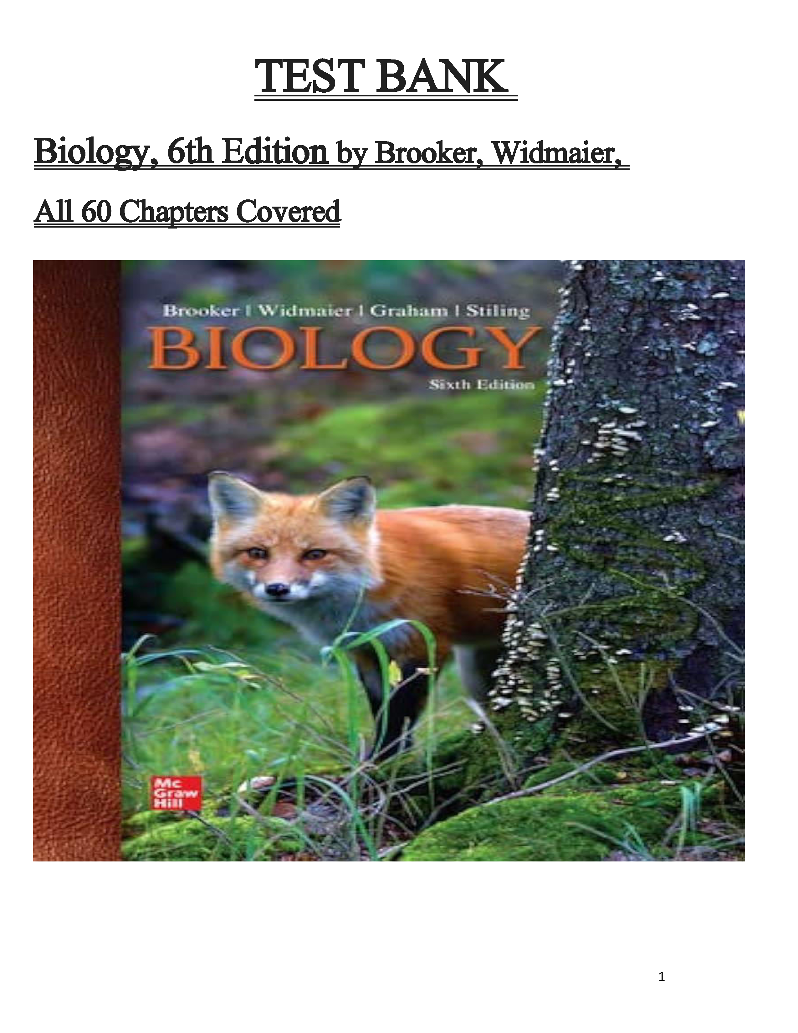 Biology Practice Test Bank (Chapters 1–60) | Comprehensive Exam Prep ...