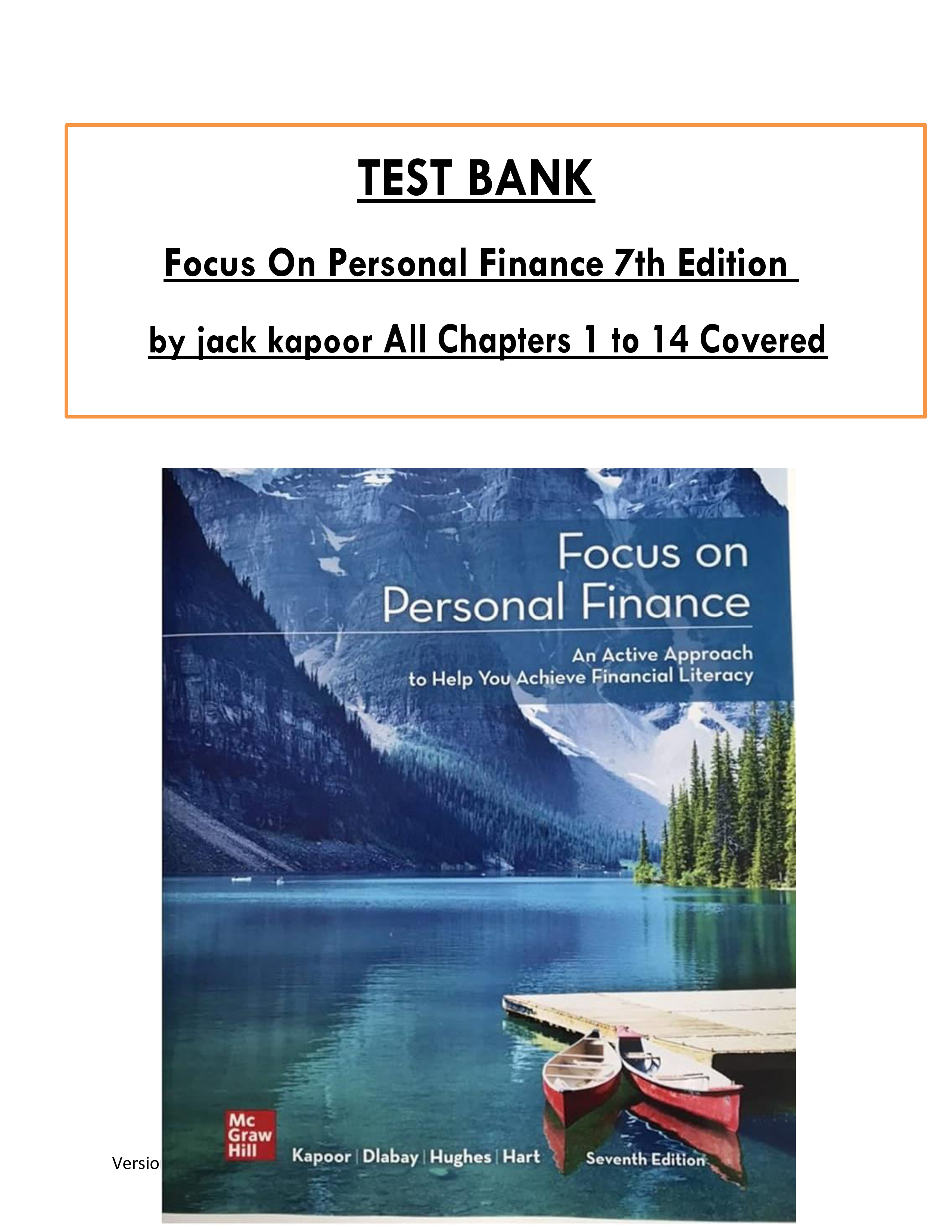 Personal Finance Practice Test Bank (Chapters 1–14) | Focus on Personal ...