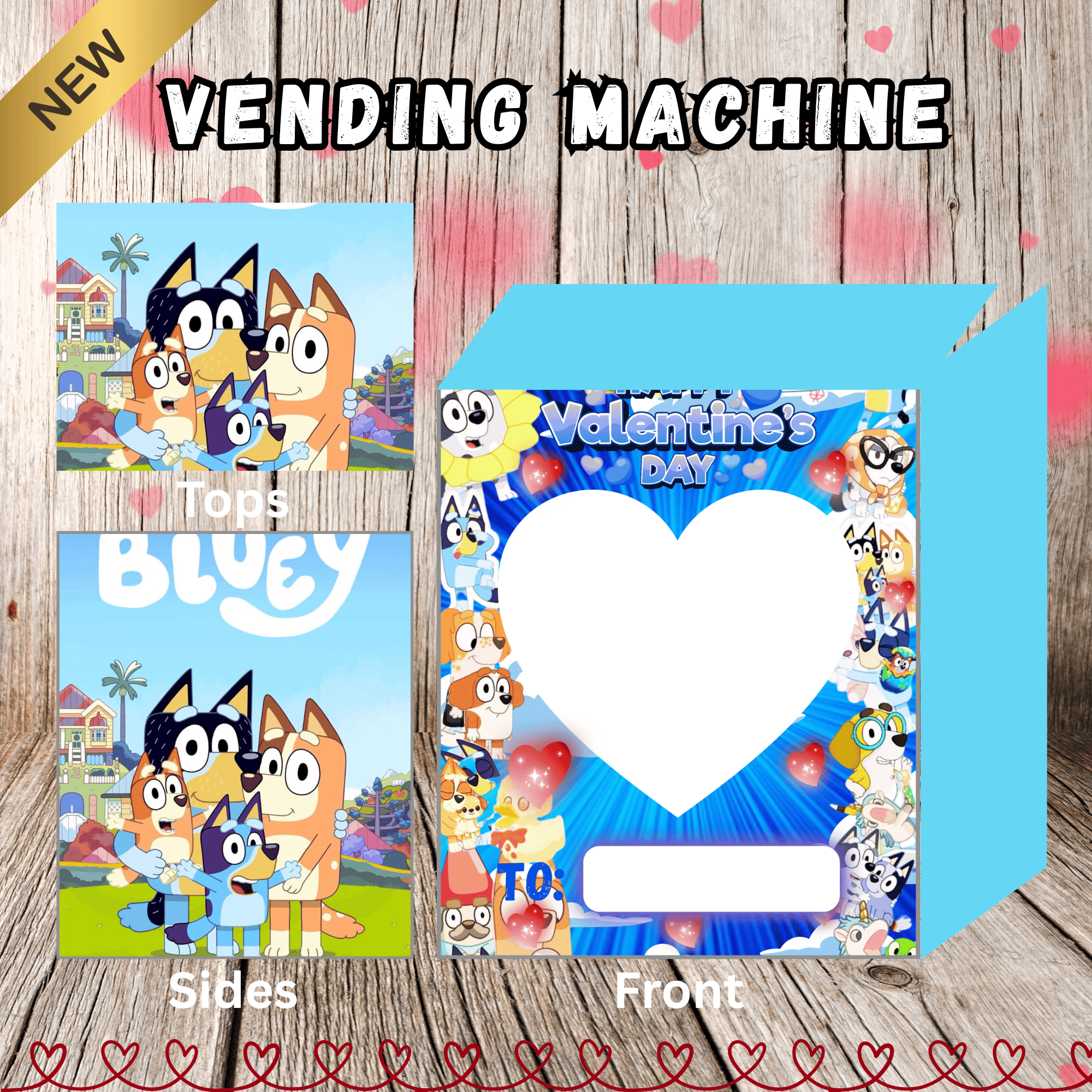 BLUEY VENDING MACHINE | 12×16 in | EDITABLE - Payhip